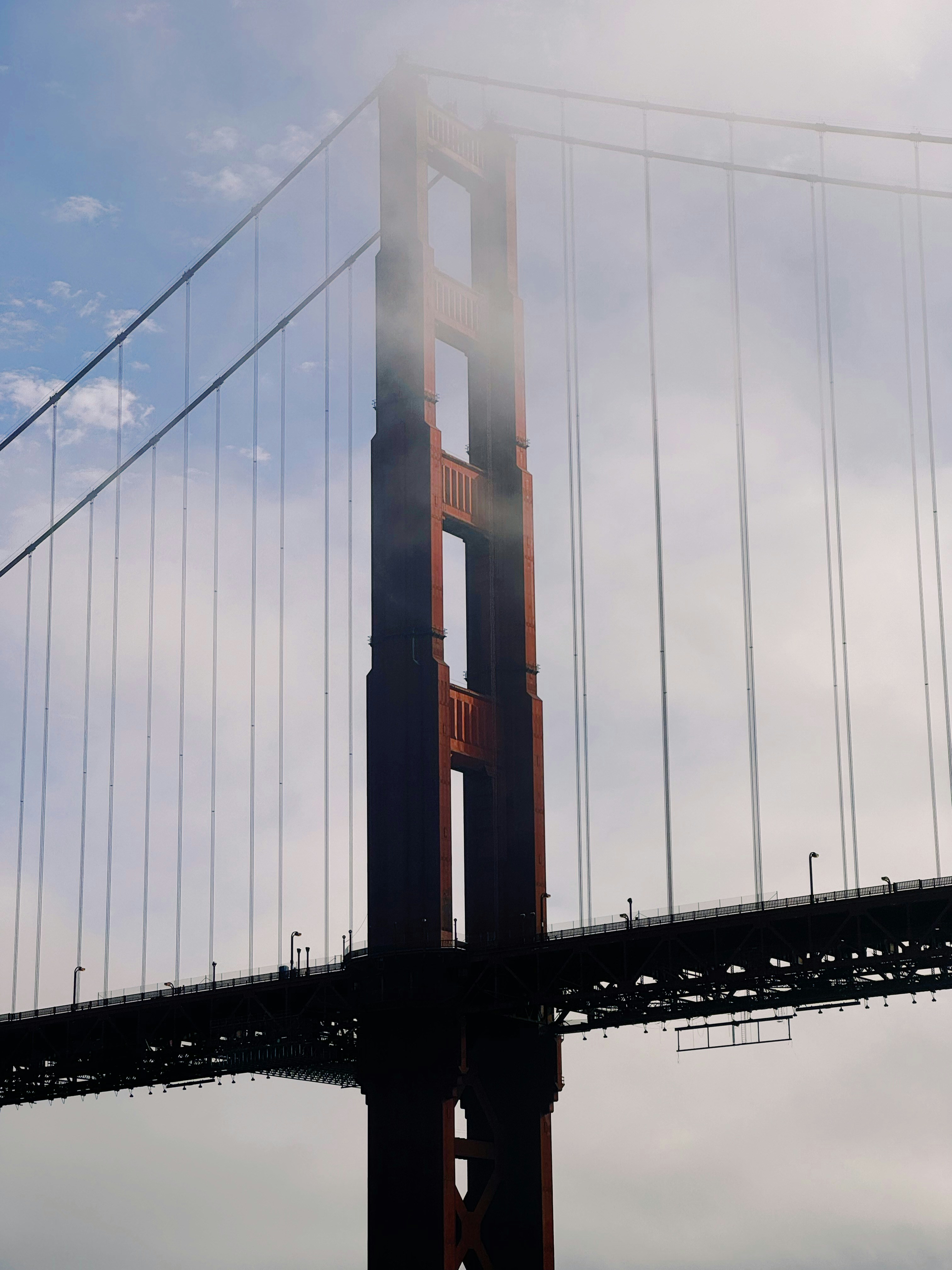 Misty Morning Under the Golden Gate