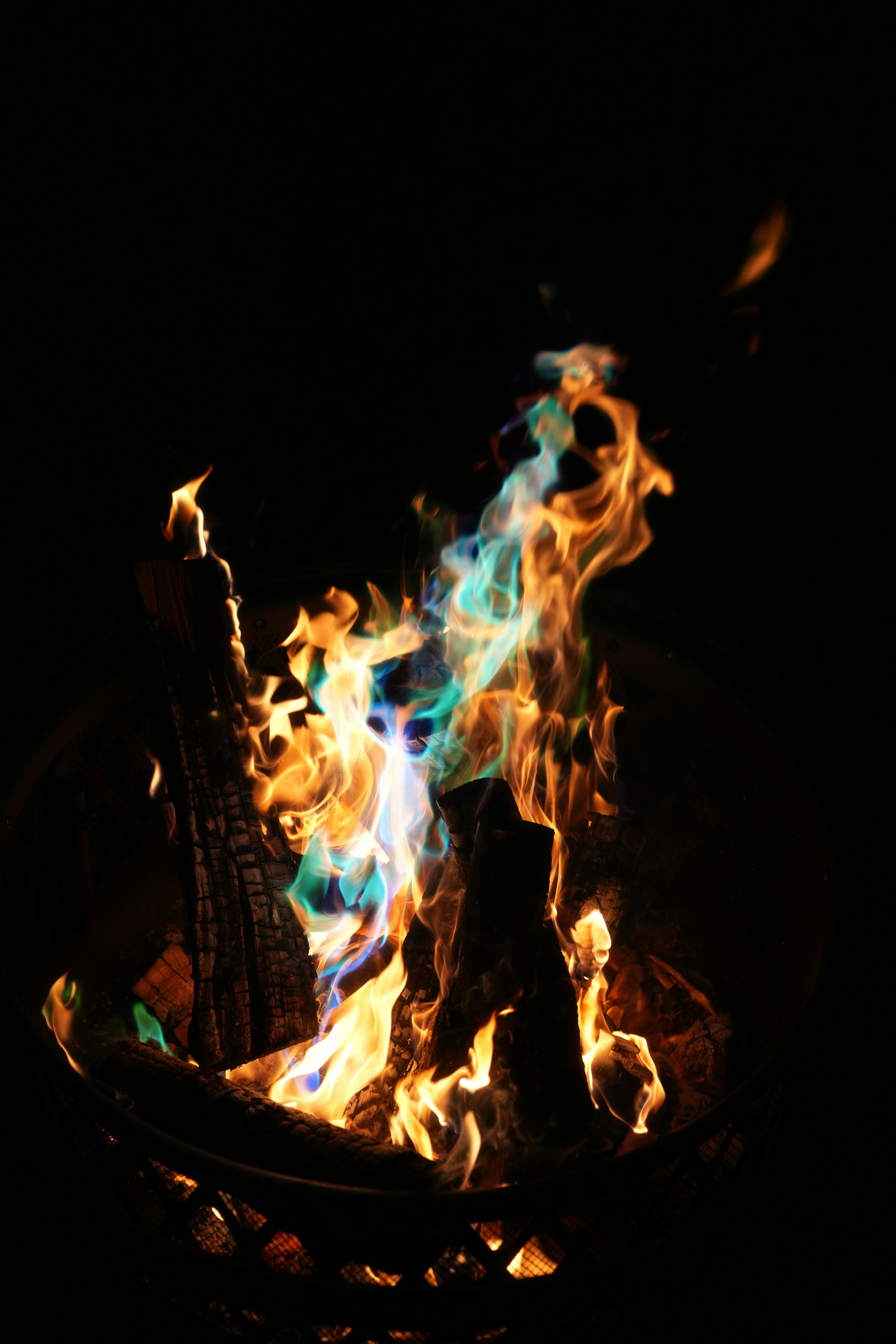 Portrait Colorful Fire