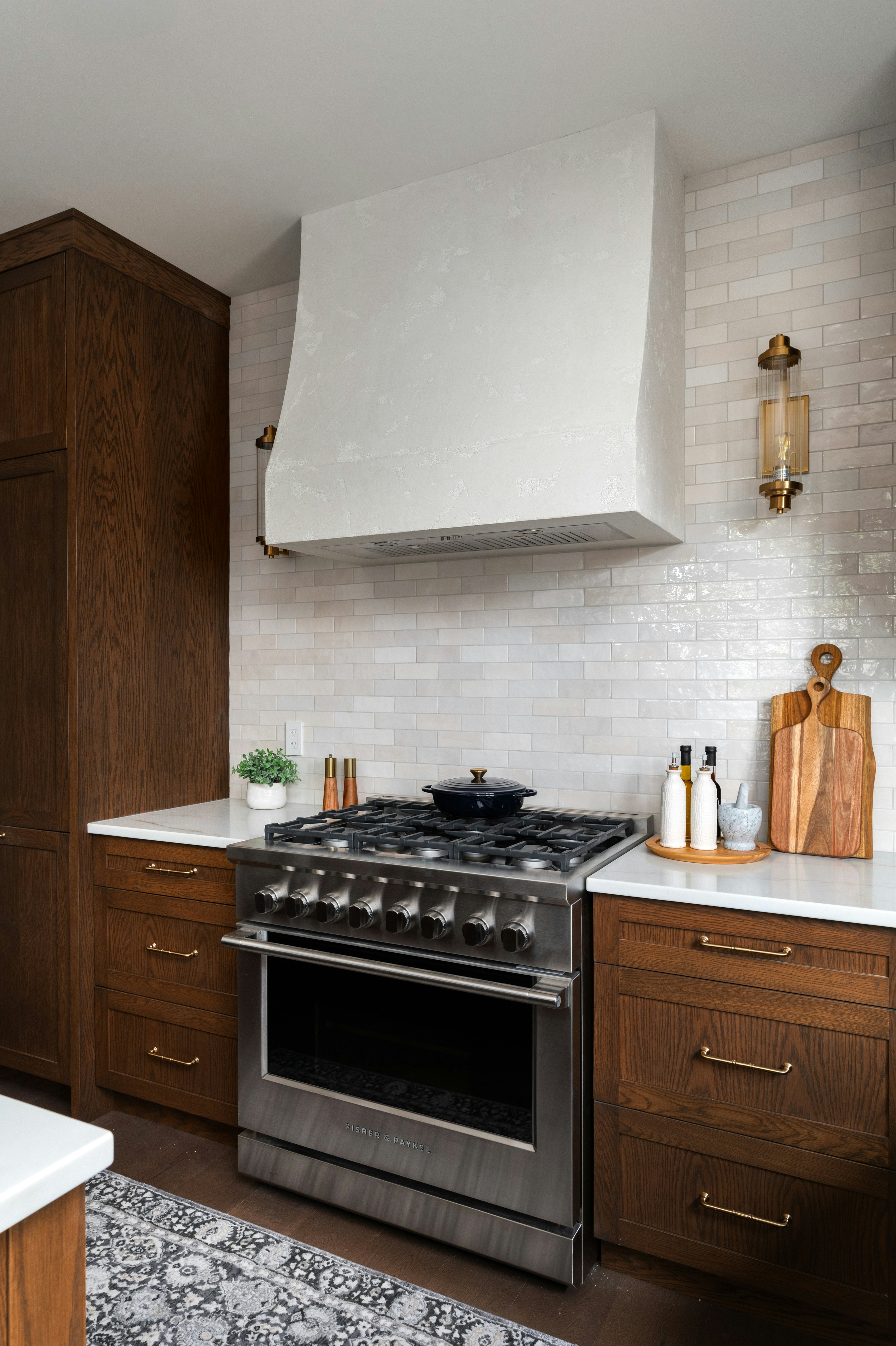 Modern kitchen showcases stove and chic design. photo – Free Interior ...