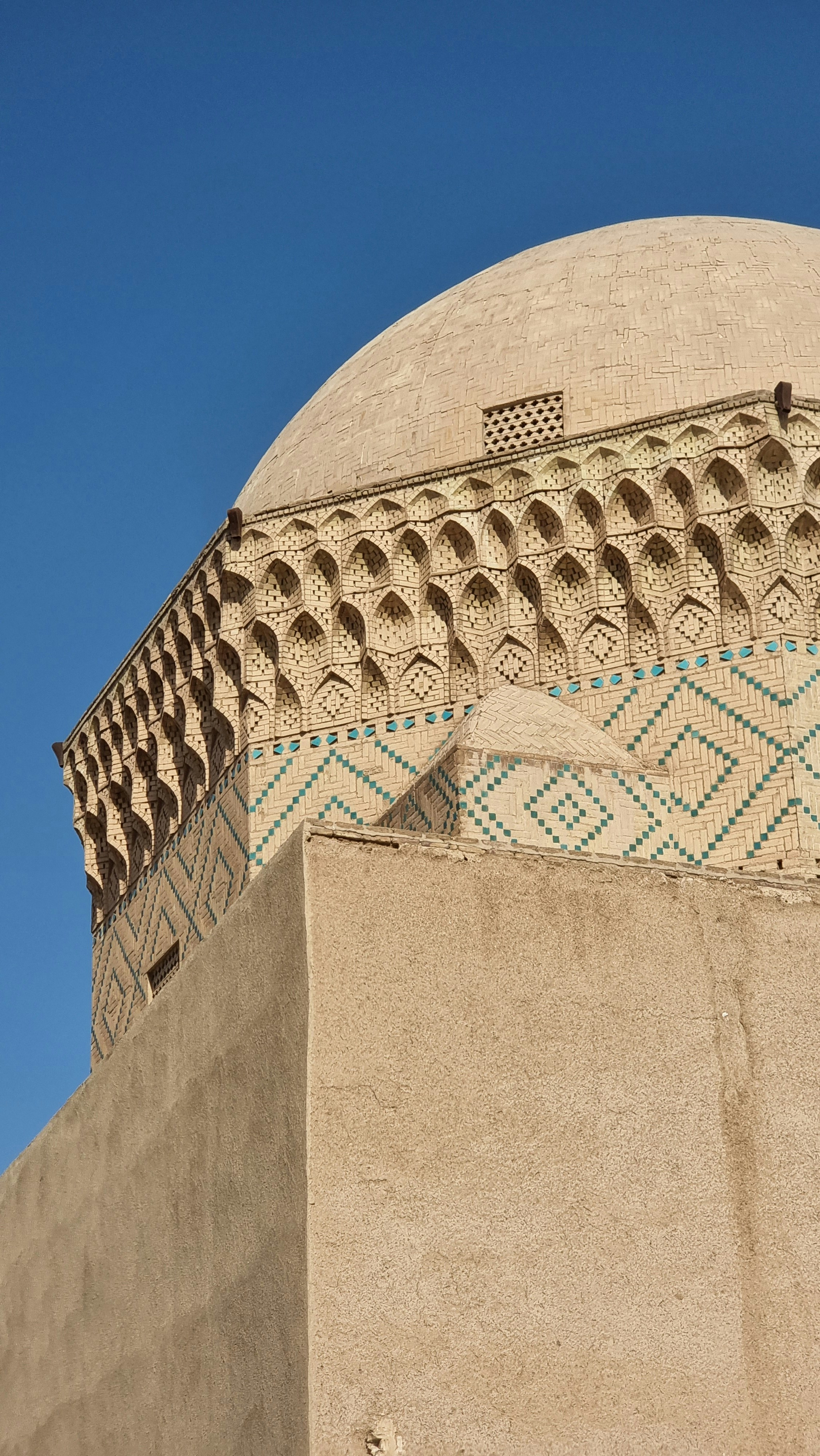 Turquoise Diamond Crown on a Desert Dome