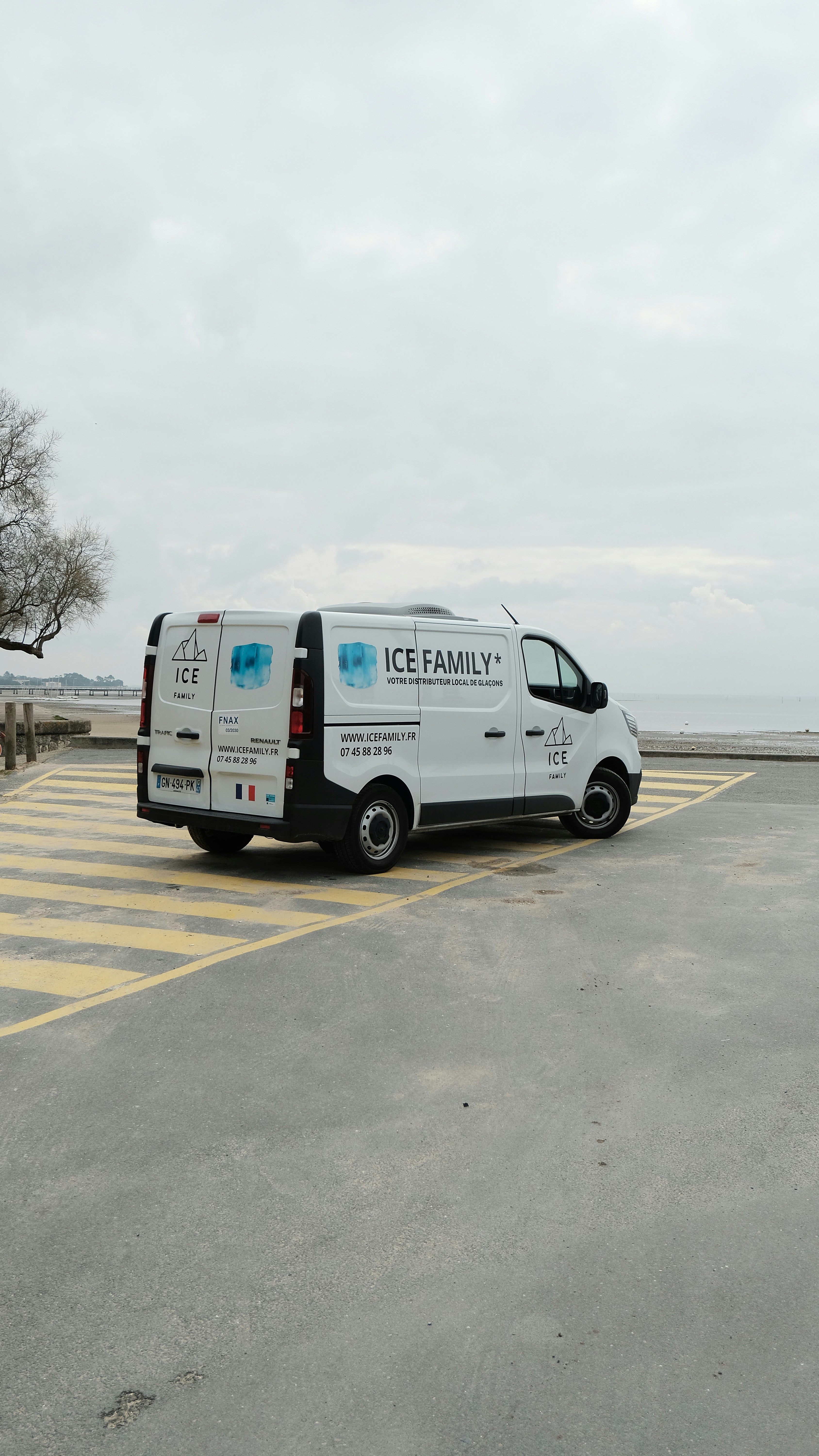 Ice Family Van at Coastal Parking