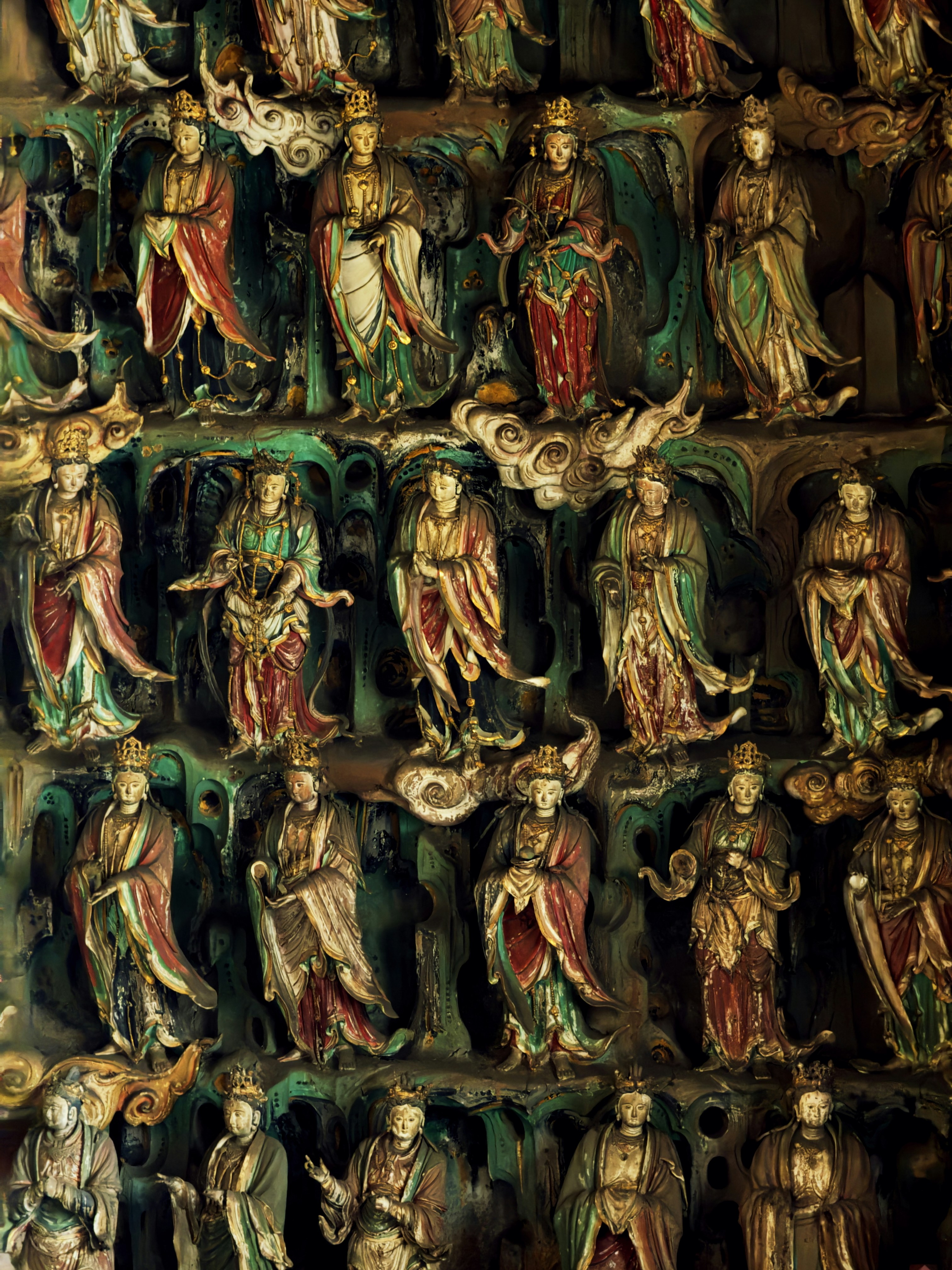 Elaborate statues of figures stand together. photo – Free Travel Image ...