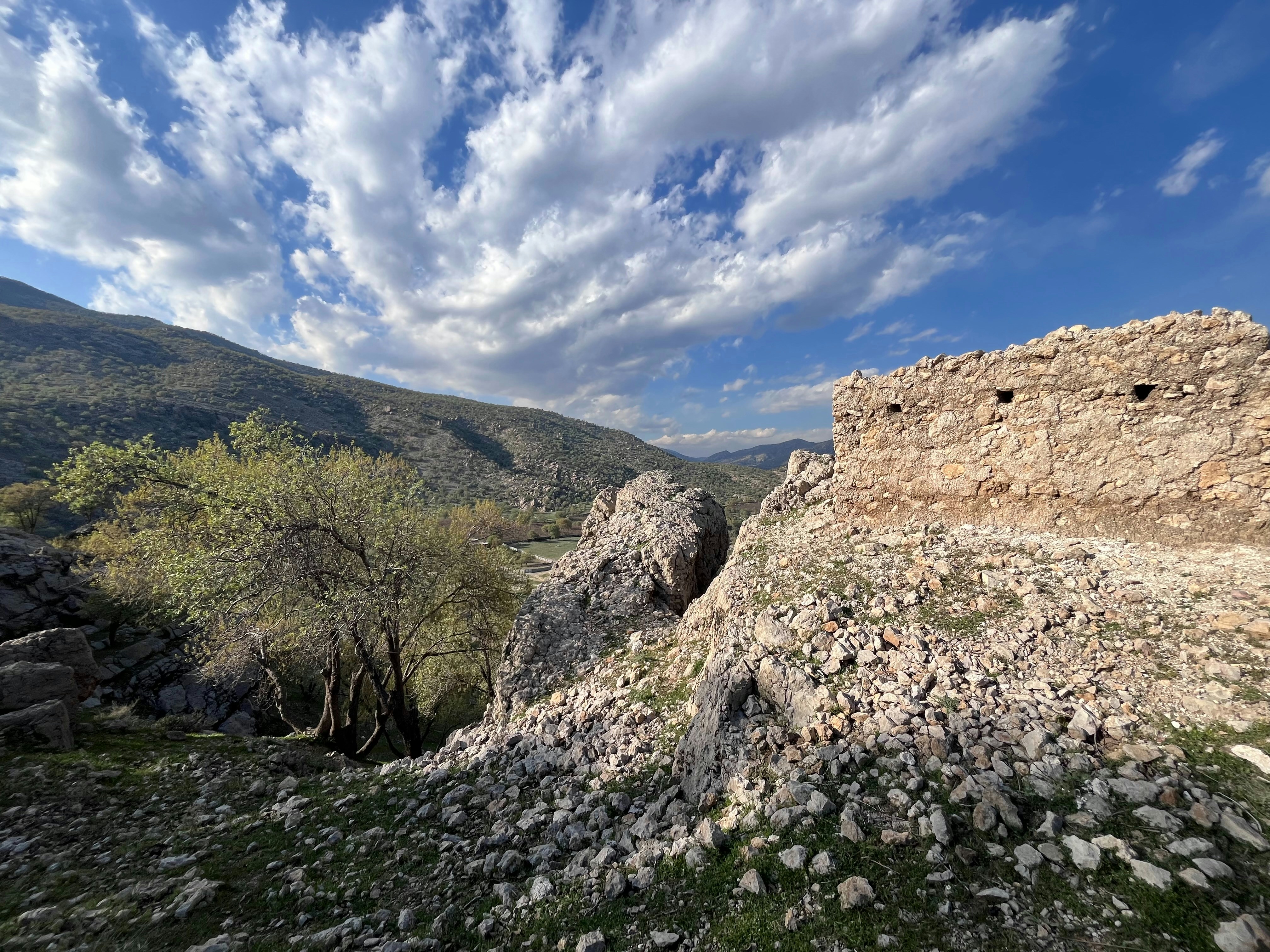 Ruins at the Edge: Stone Fortifications under a Broad Sky