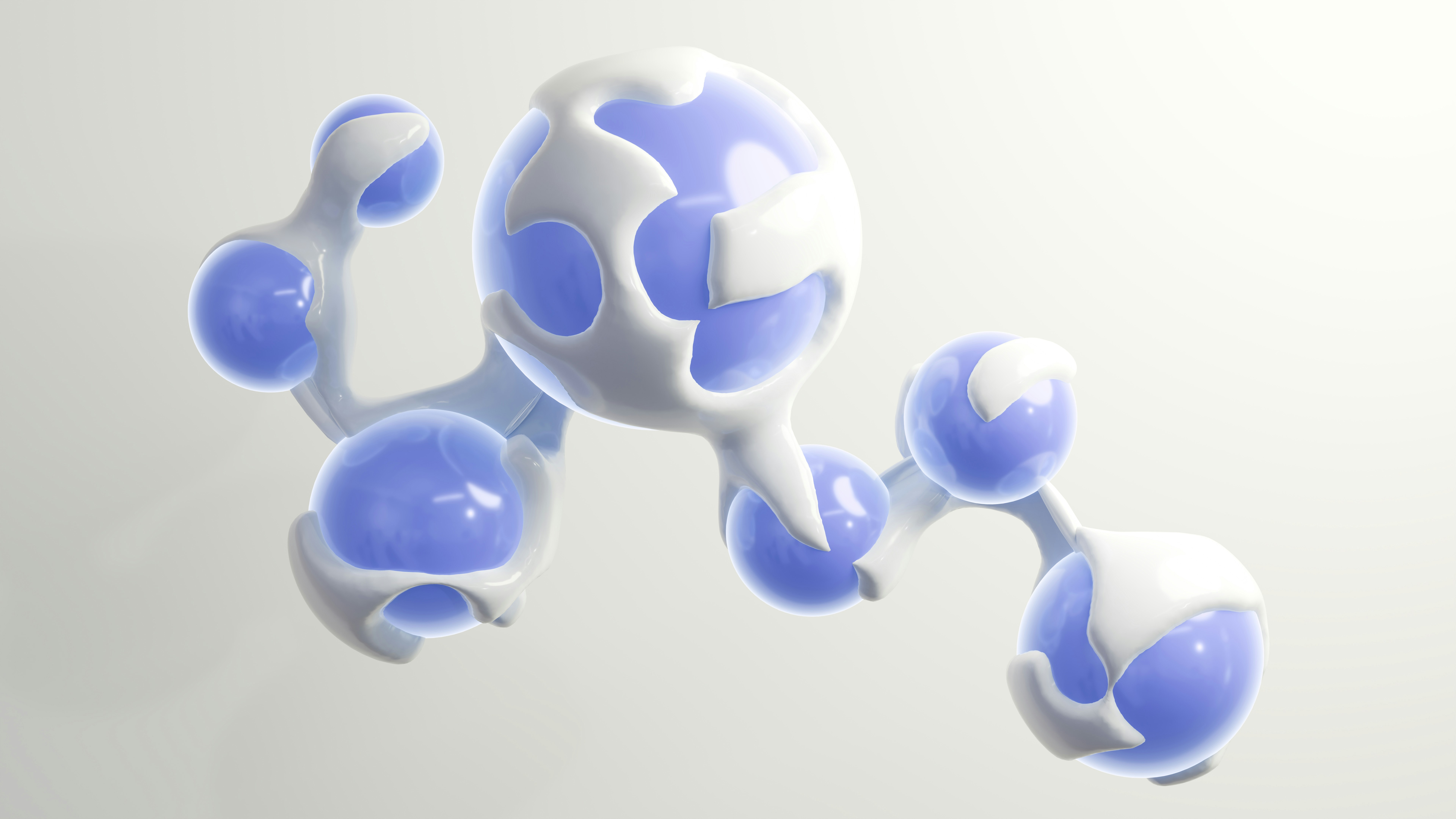 Abstract, glossy, and blue organic shape. photo – Free Abstract Image ...