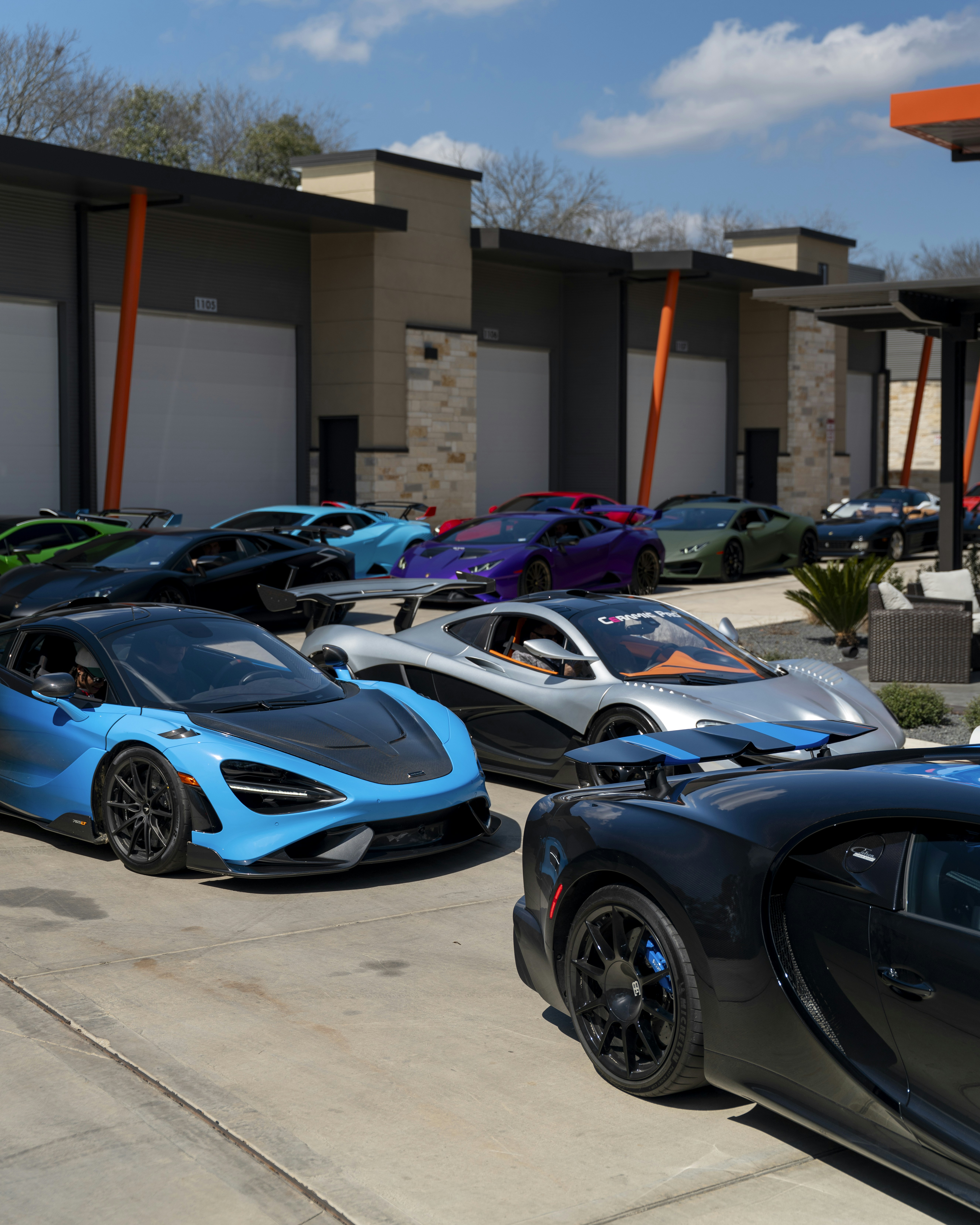 A lineup of luxury and exotic sports cars. photo – Free Bugatti Image ...