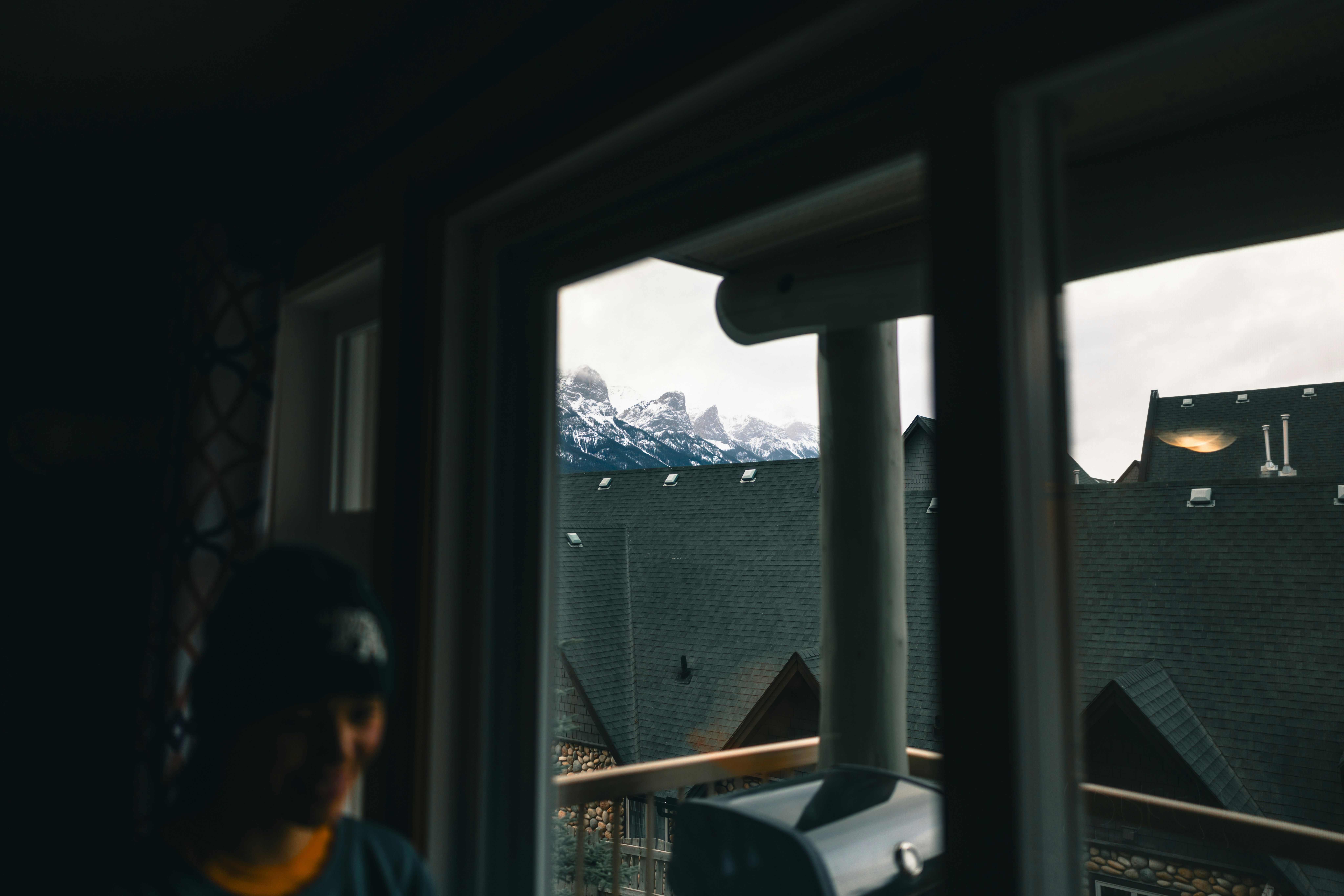 Window to the Alps: Quiet Moments in a Mountain Lodge