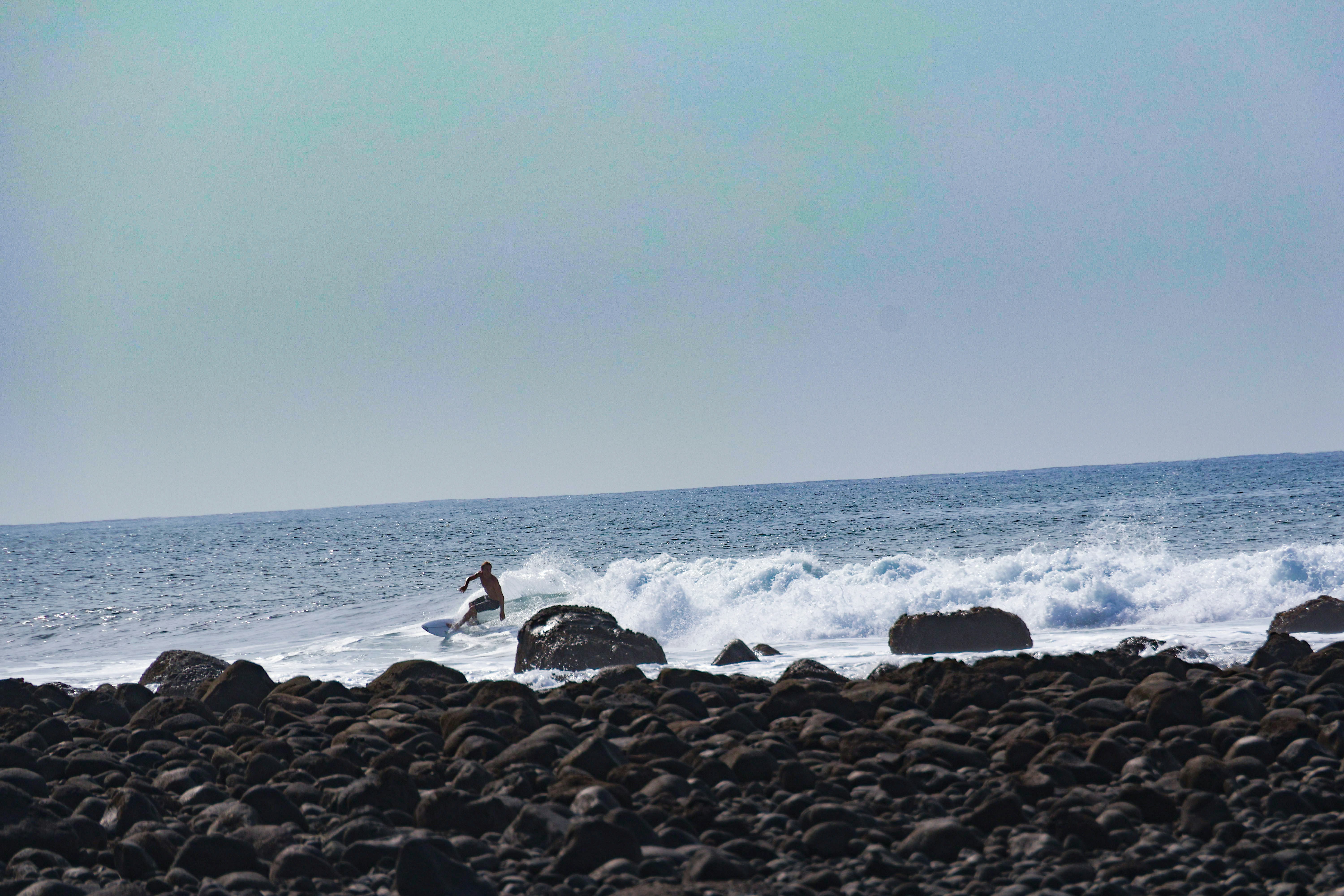 Surfer's Dance Among the Waves