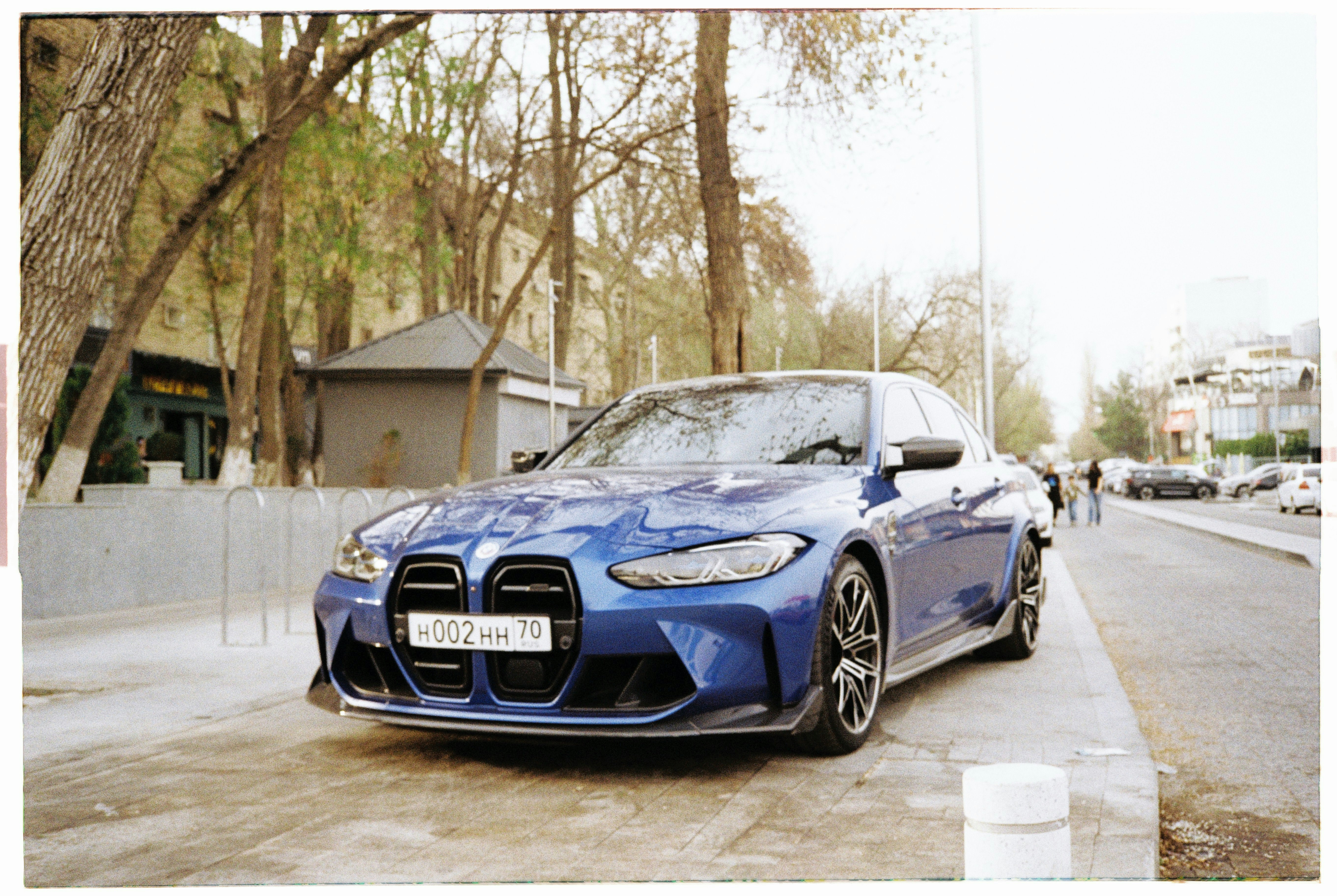 Urban Elegance: Blue Beast on the Boulevard