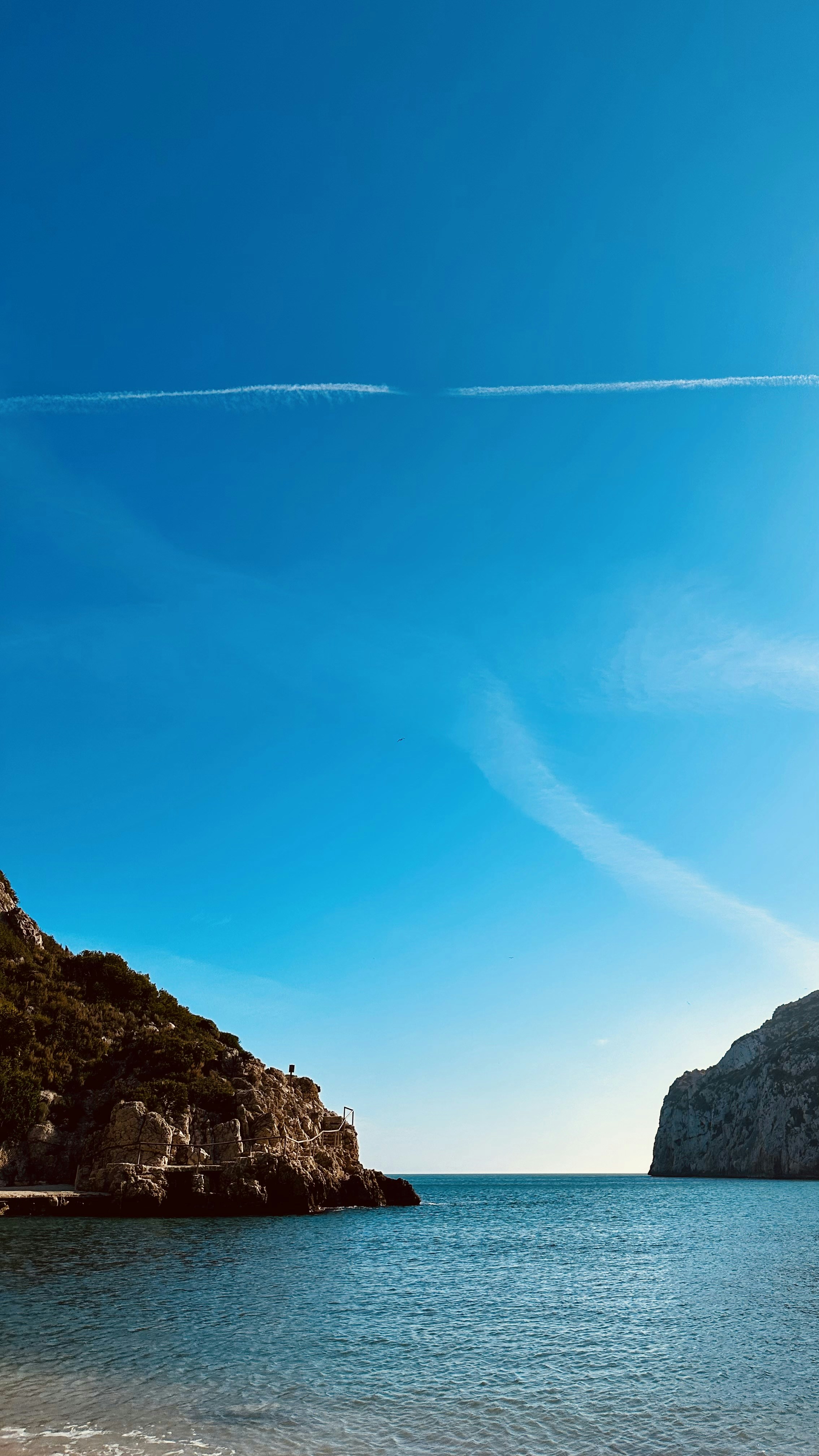 Azure Serenity Between Cliffs