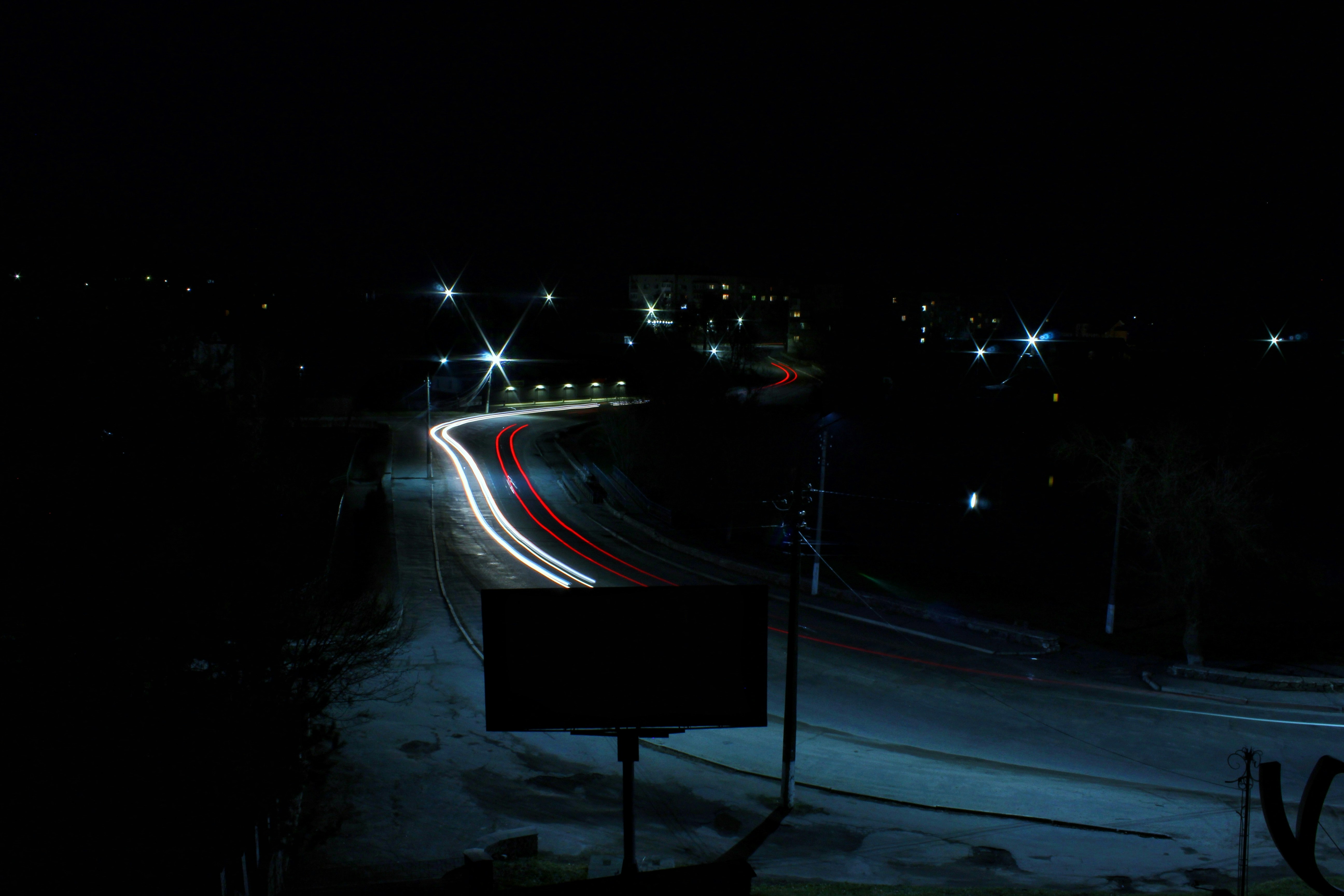 Trails of Light: A Nighttime Journey