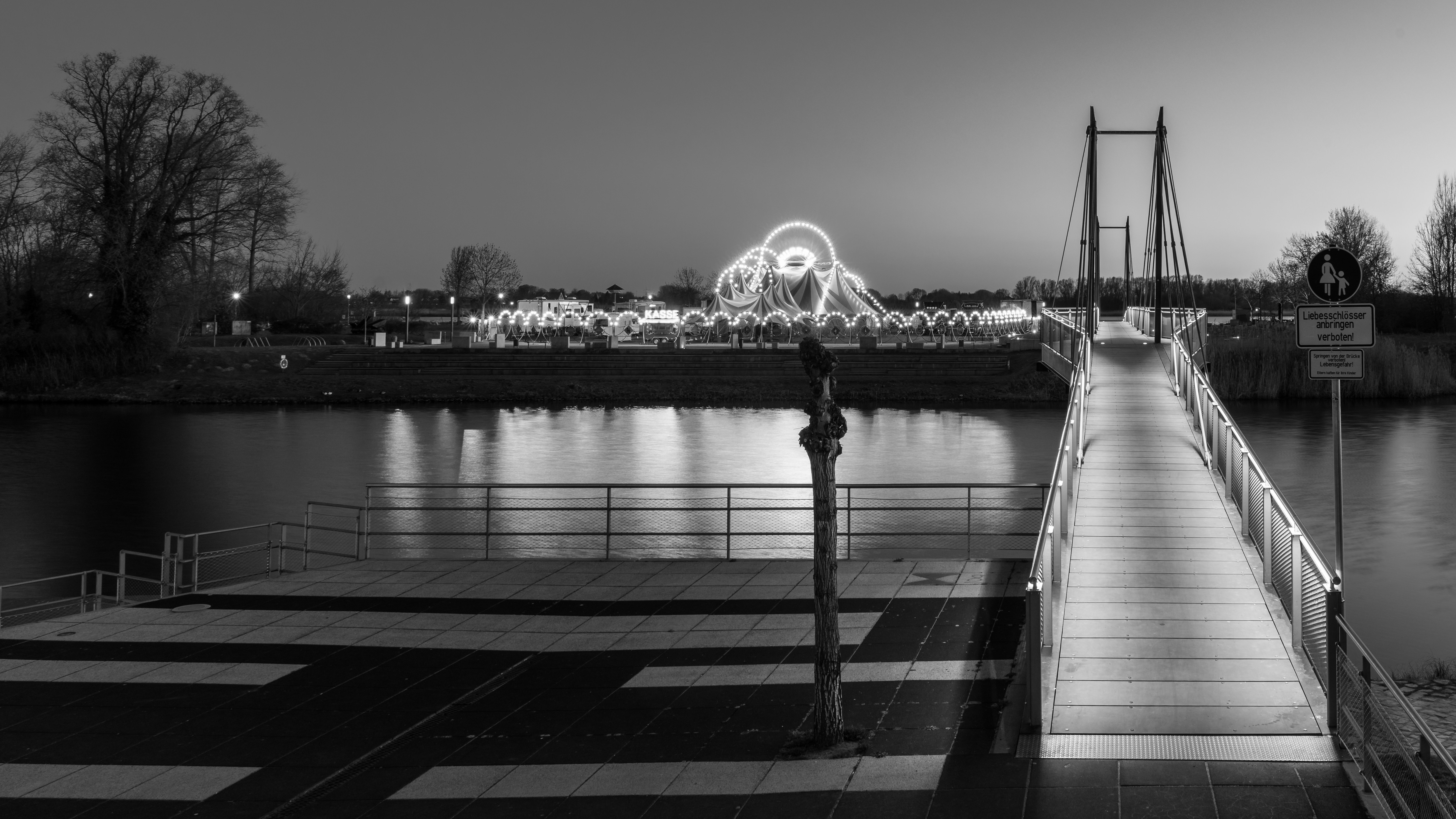 Nocturnal Elegance Over the River