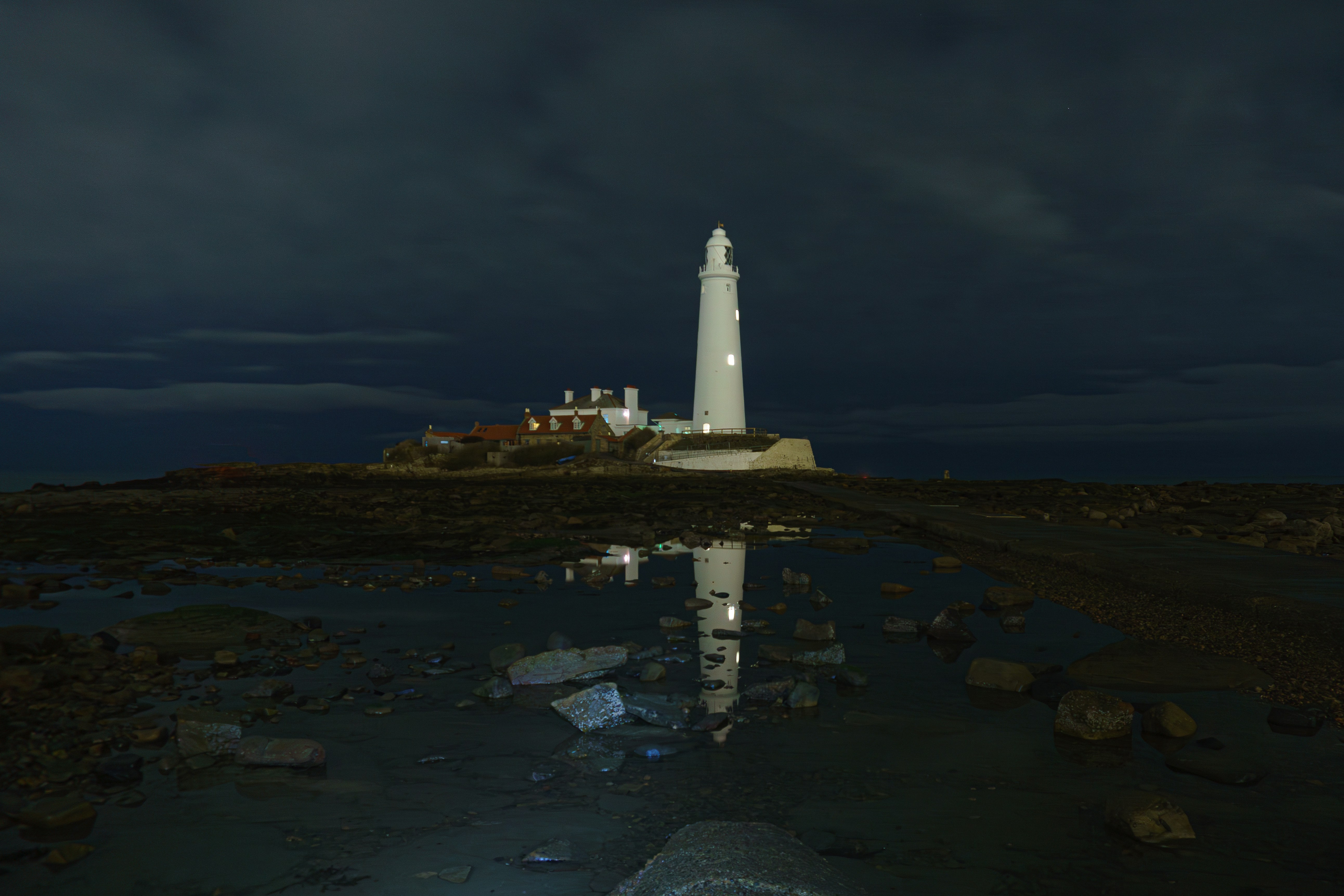 Illuminated Sentinel of the Night Coastline