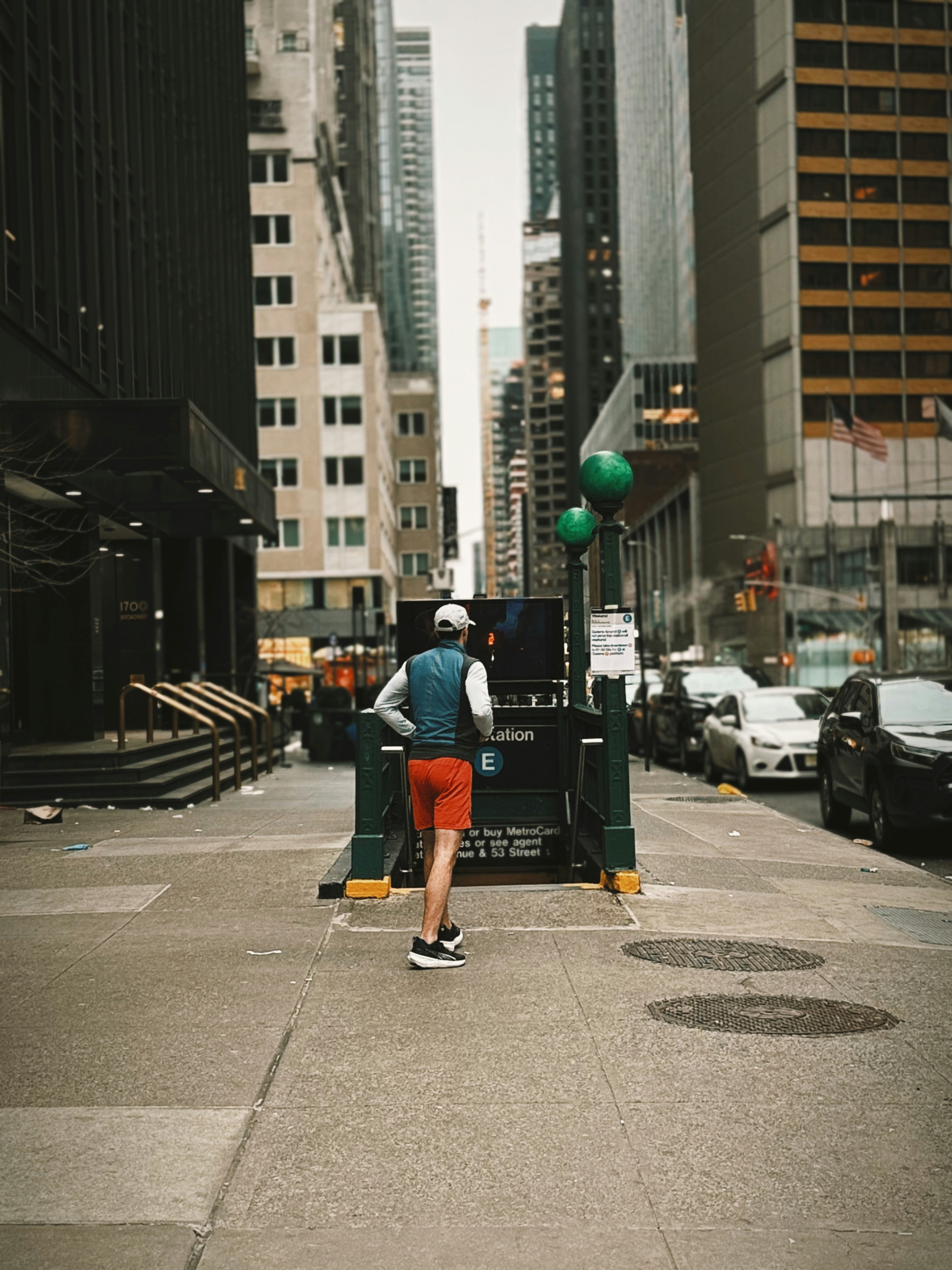 Urban Cyclist in Motion