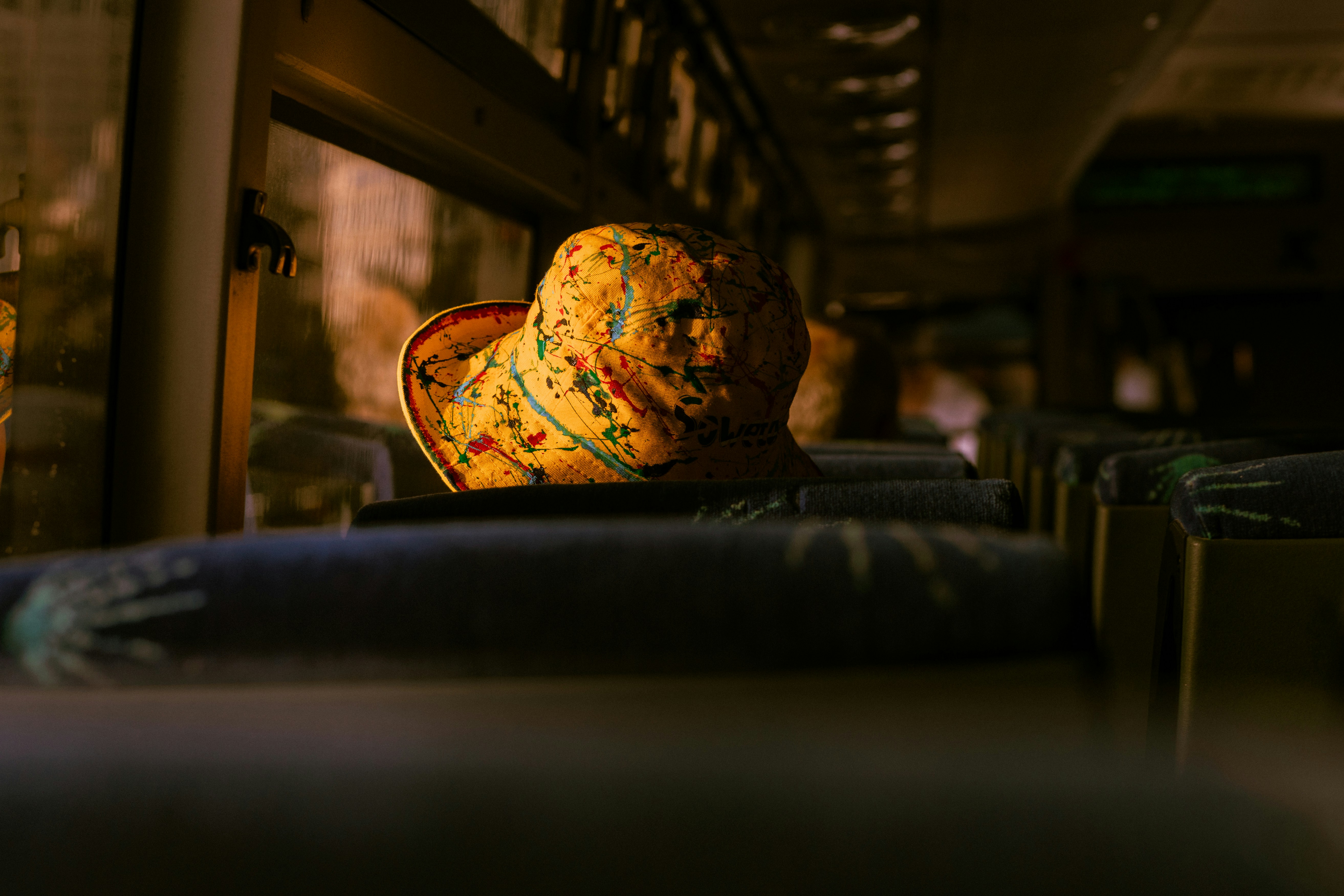 Sunlit Solitude on a Bus Journey