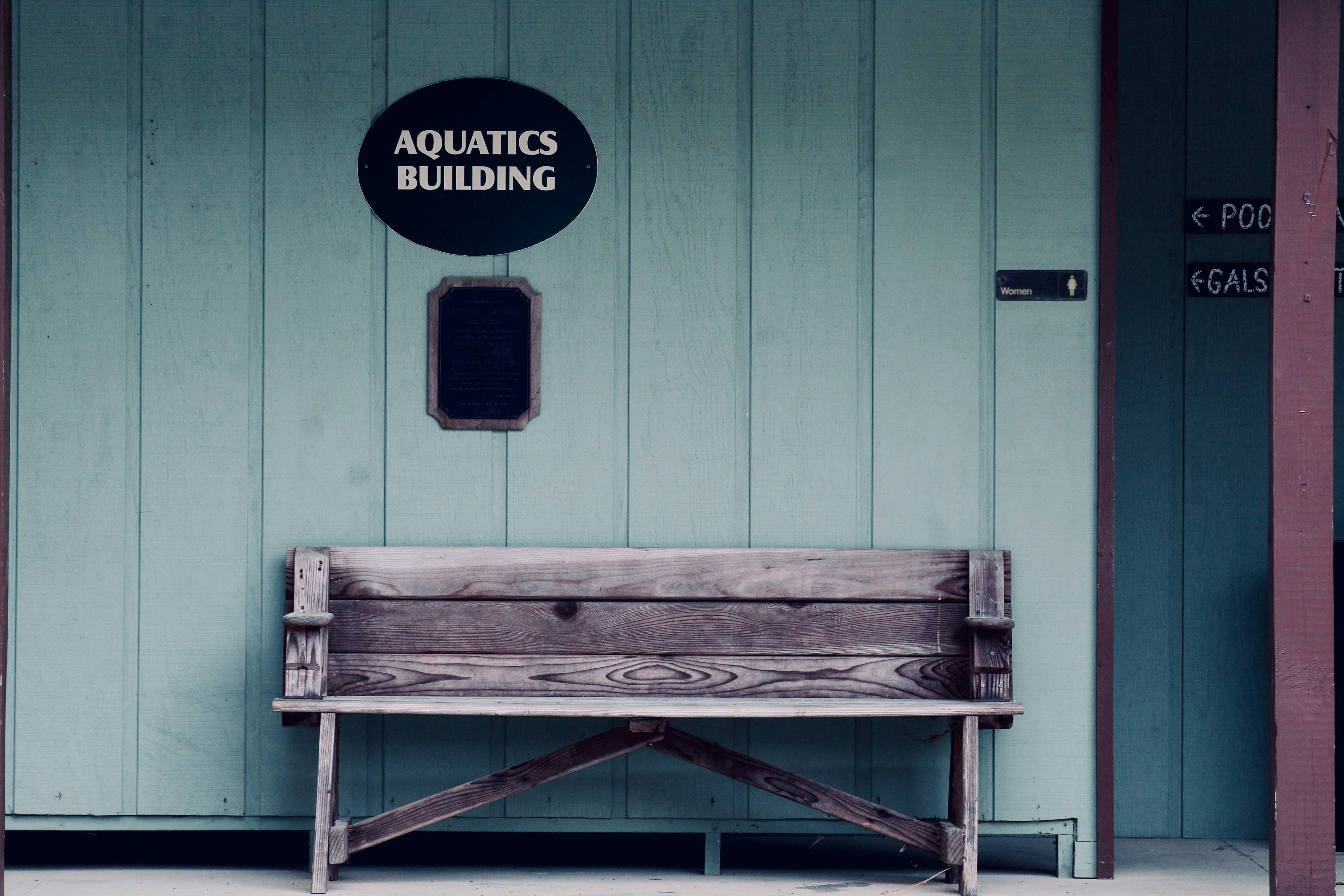Quiet Bench at the Aquatics Building