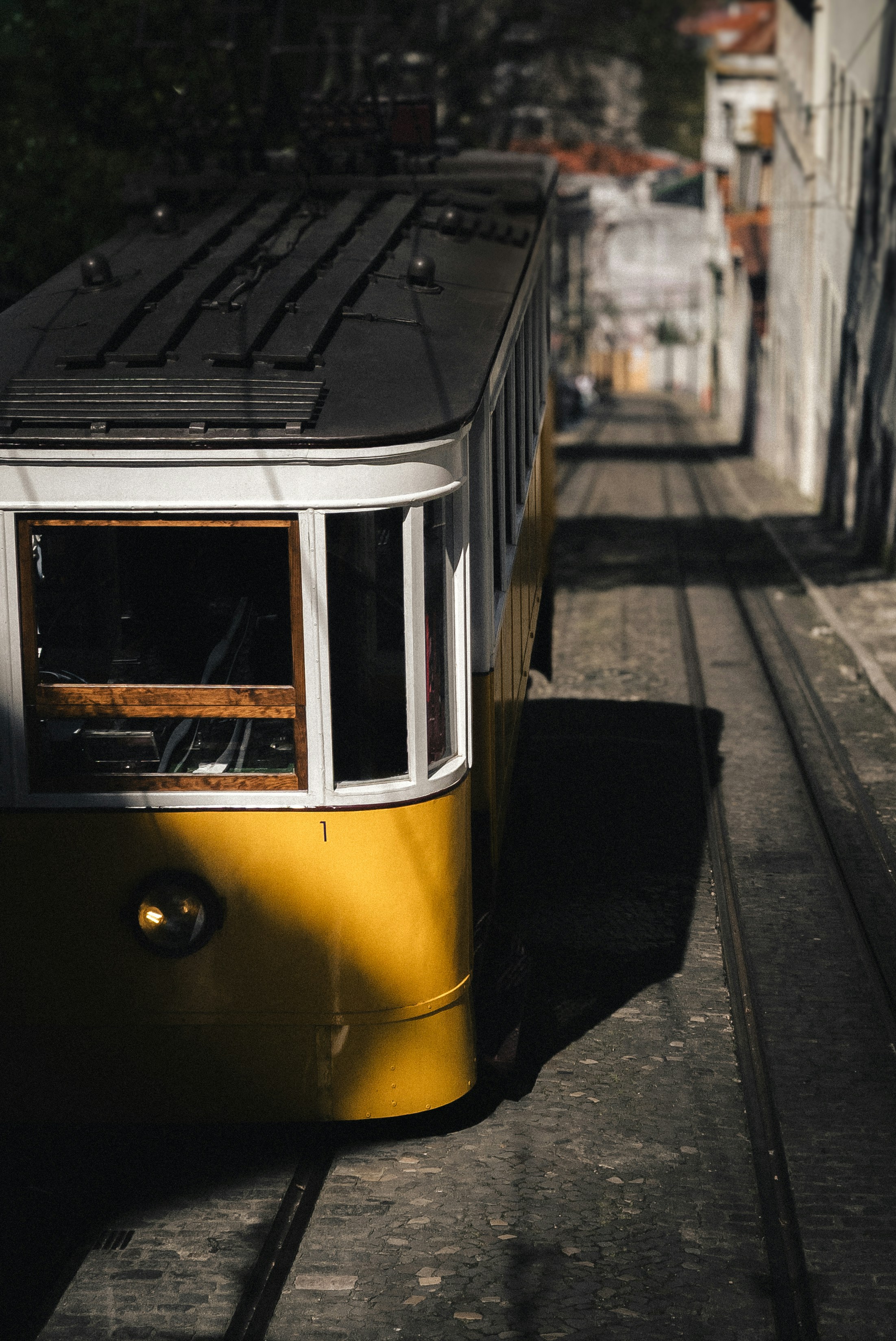Sunlit Journey Through Urban Rails