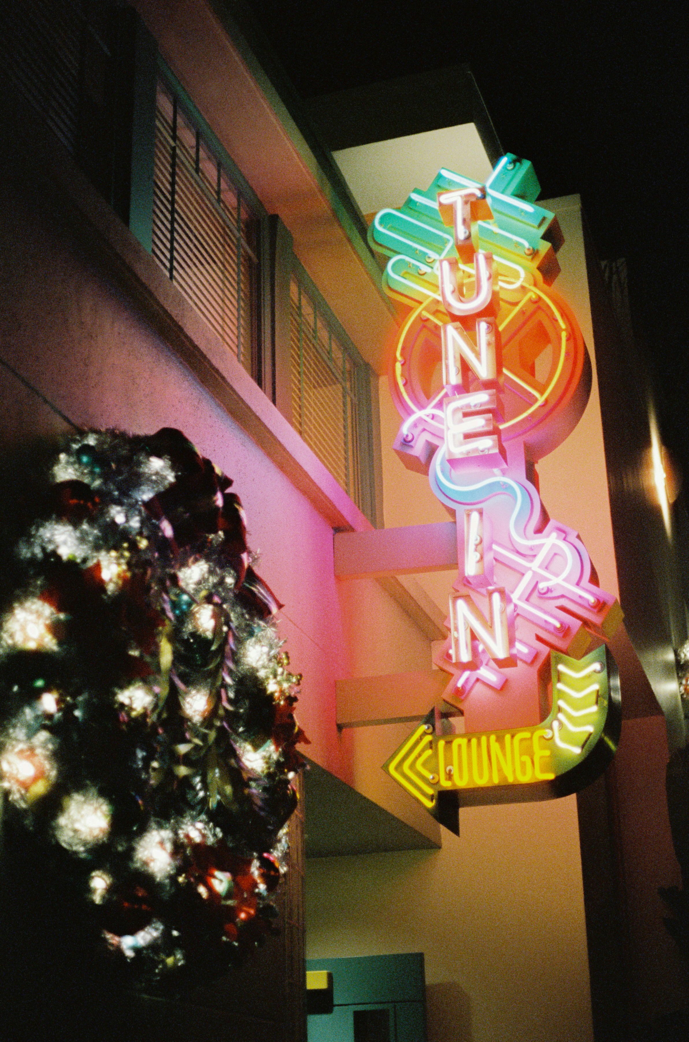 Disney World Photography - Christmas at Hollywood Studios Canon AE-1 Program Cinestill 800T