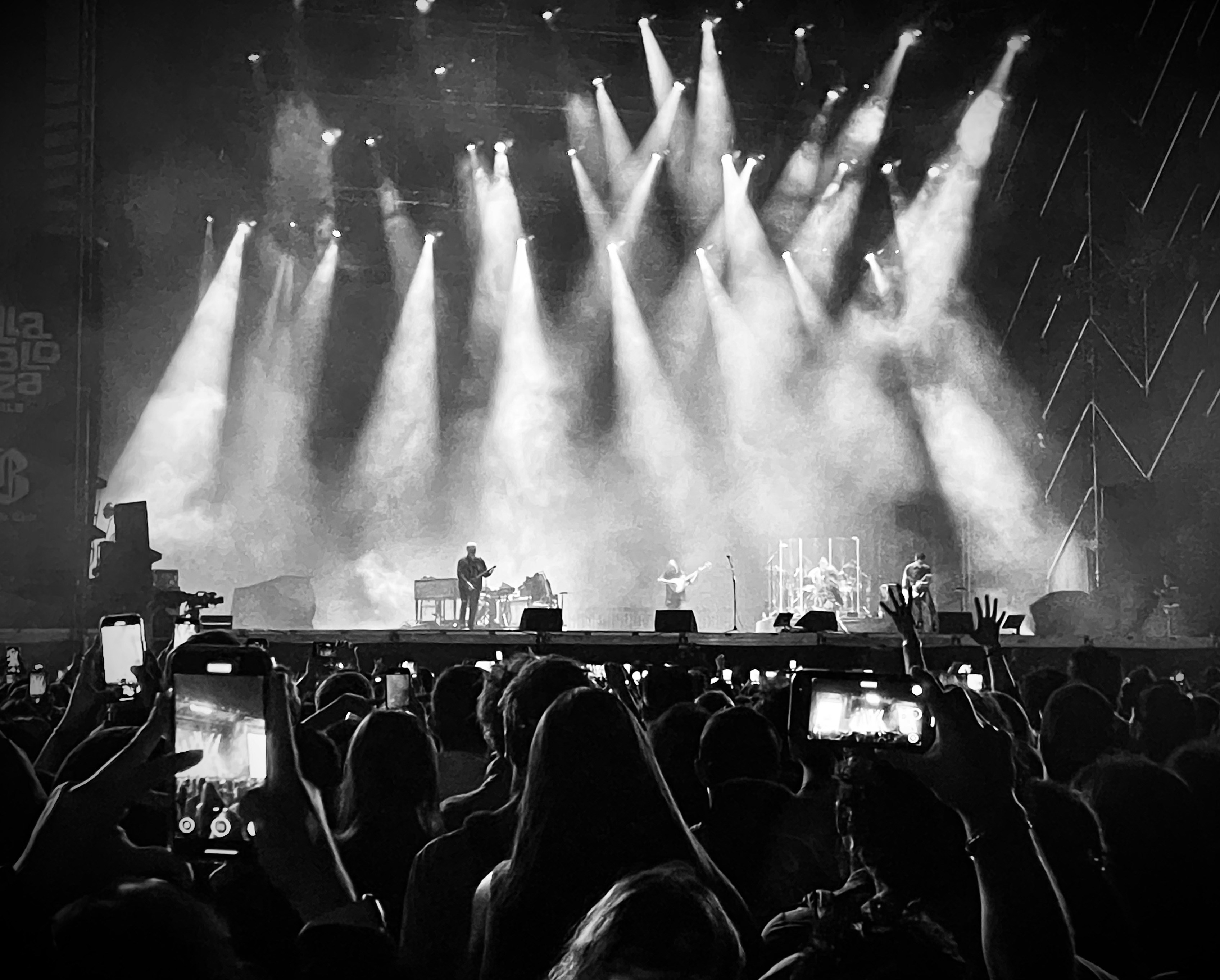A crowd watches a concert on stage. photo – Free Wallpaper Image on ...