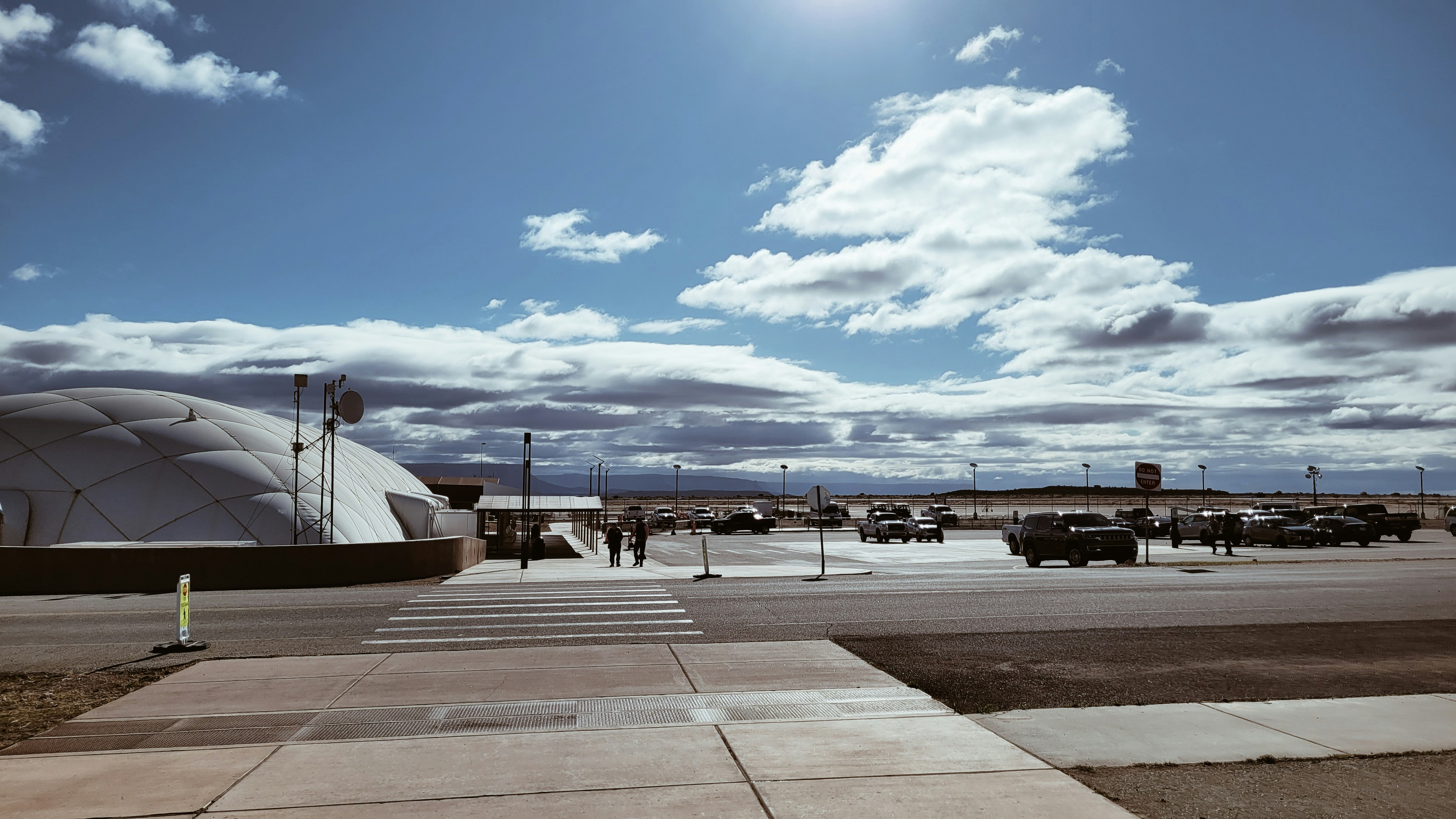 Aerial Gateway Amidst Expansive Horizons
