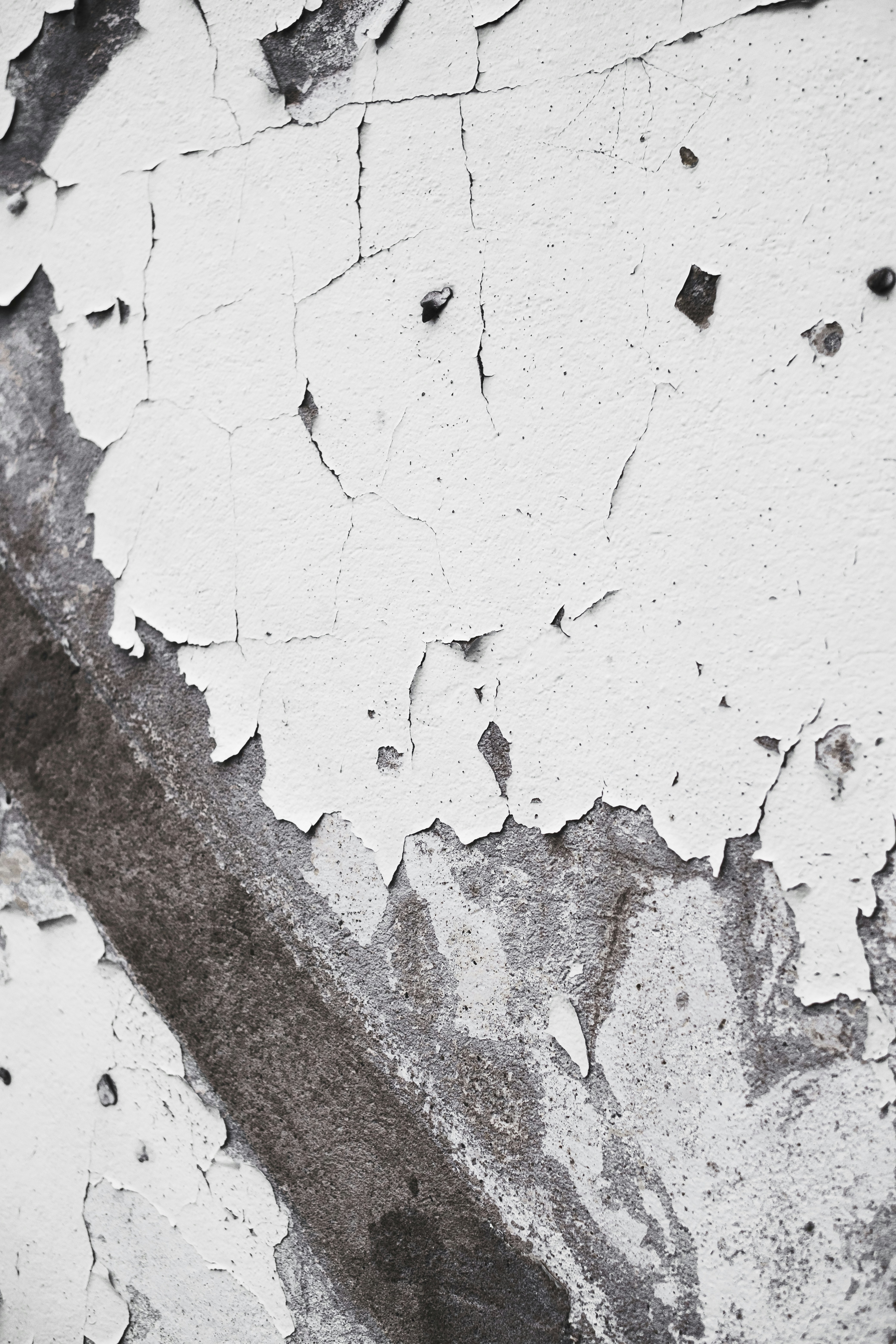 Flaking white paint reveals underlying surface. photo – Free Image on ...