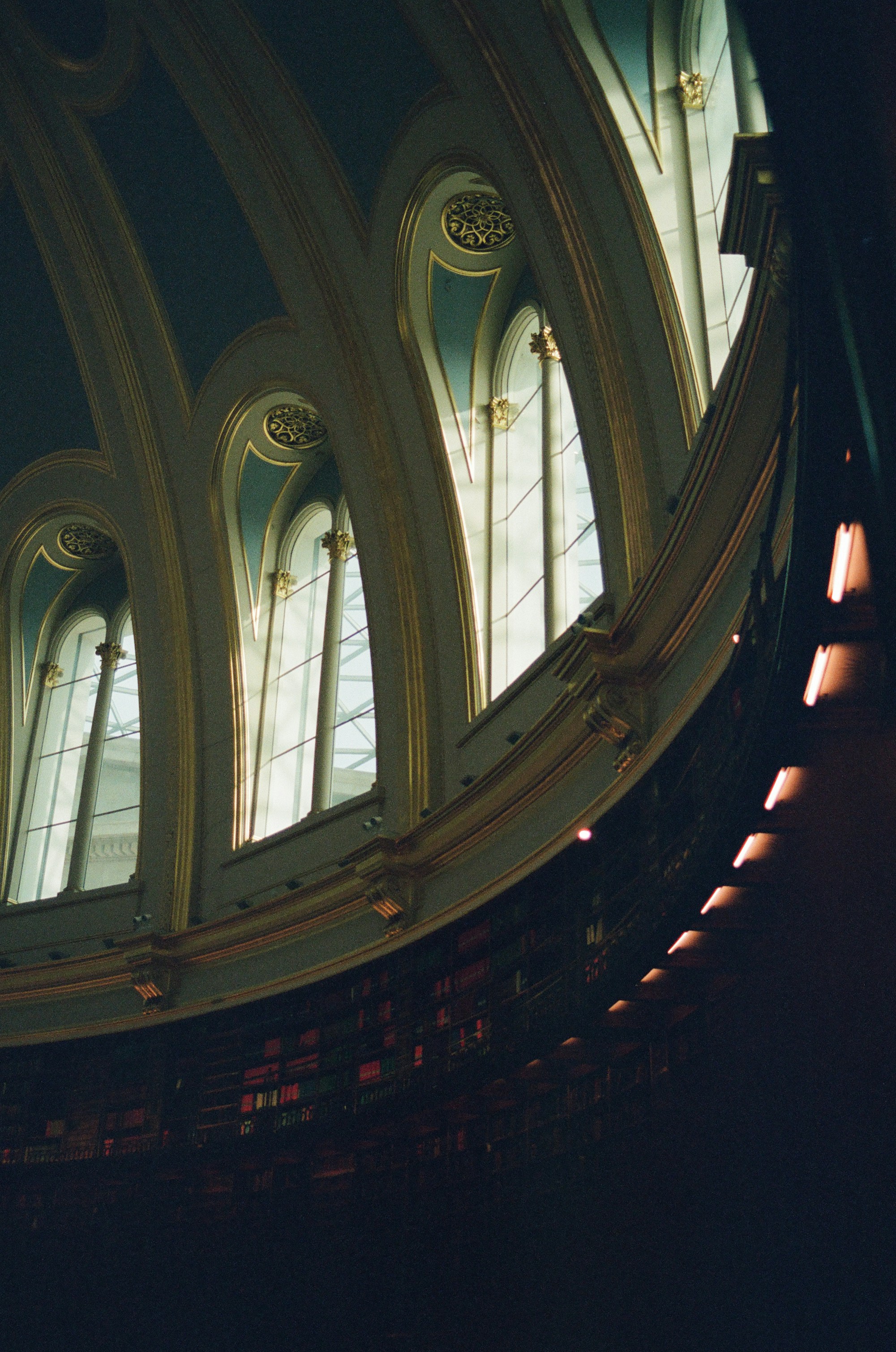 An architectural dome with arched windows shines brightly. photo – Free ...