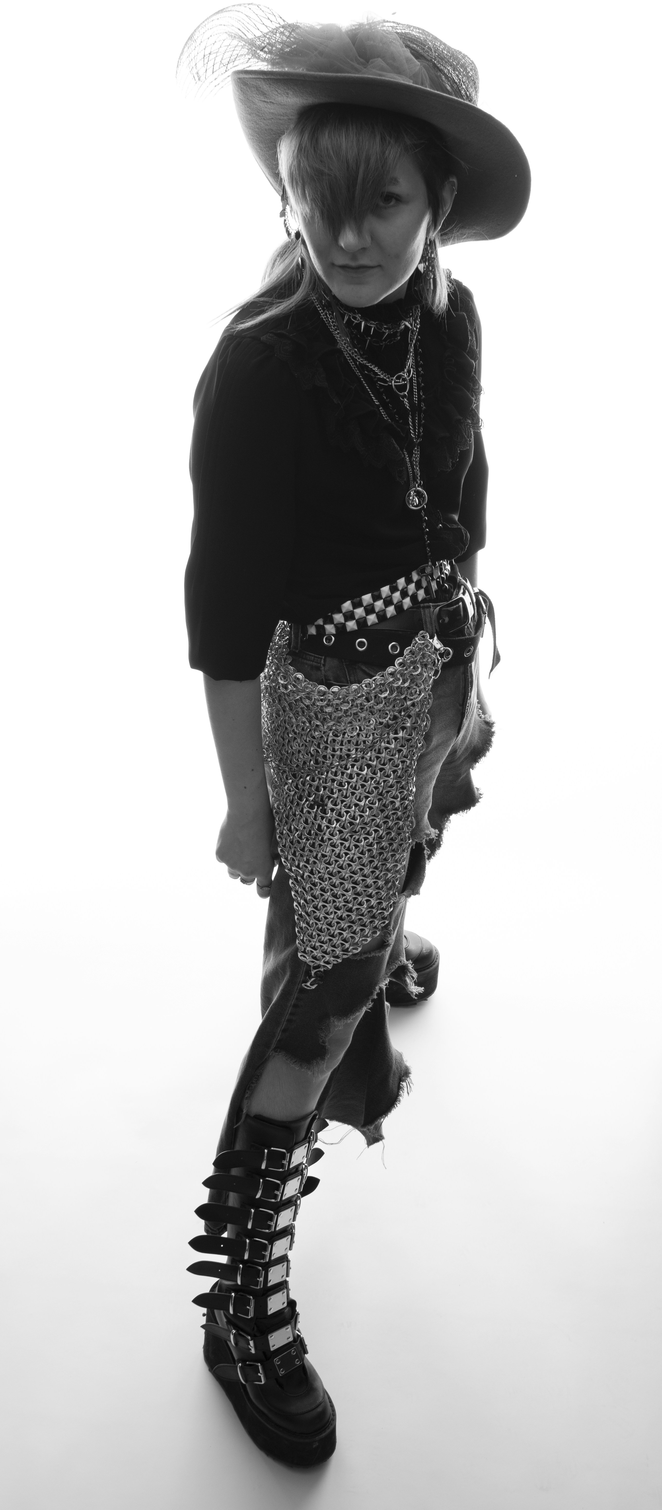 Woman poses in steampunk-inspired attire. photo – Free Raw portrait ...