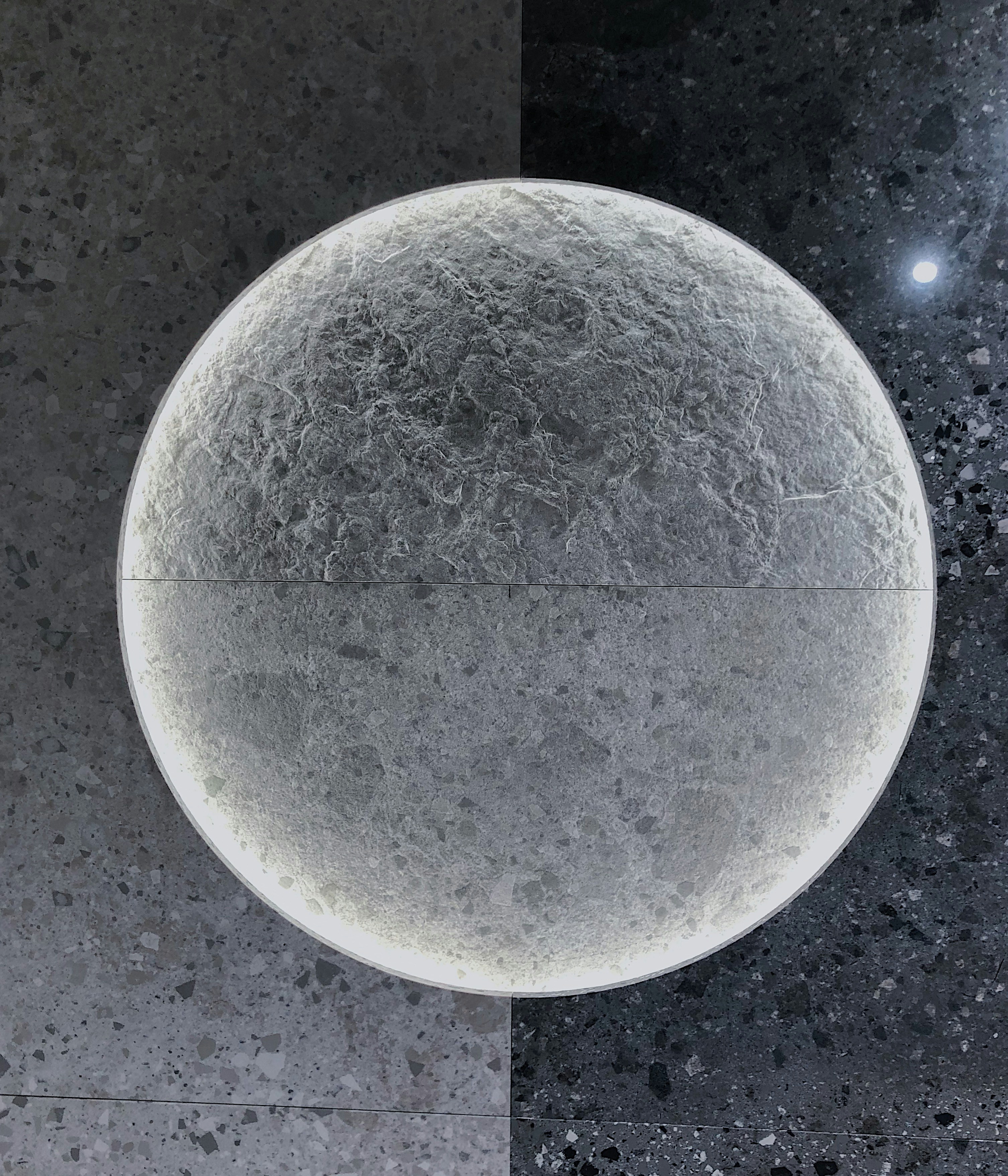 A textured sphere is split between two backgrounds. photo – Free Space ...