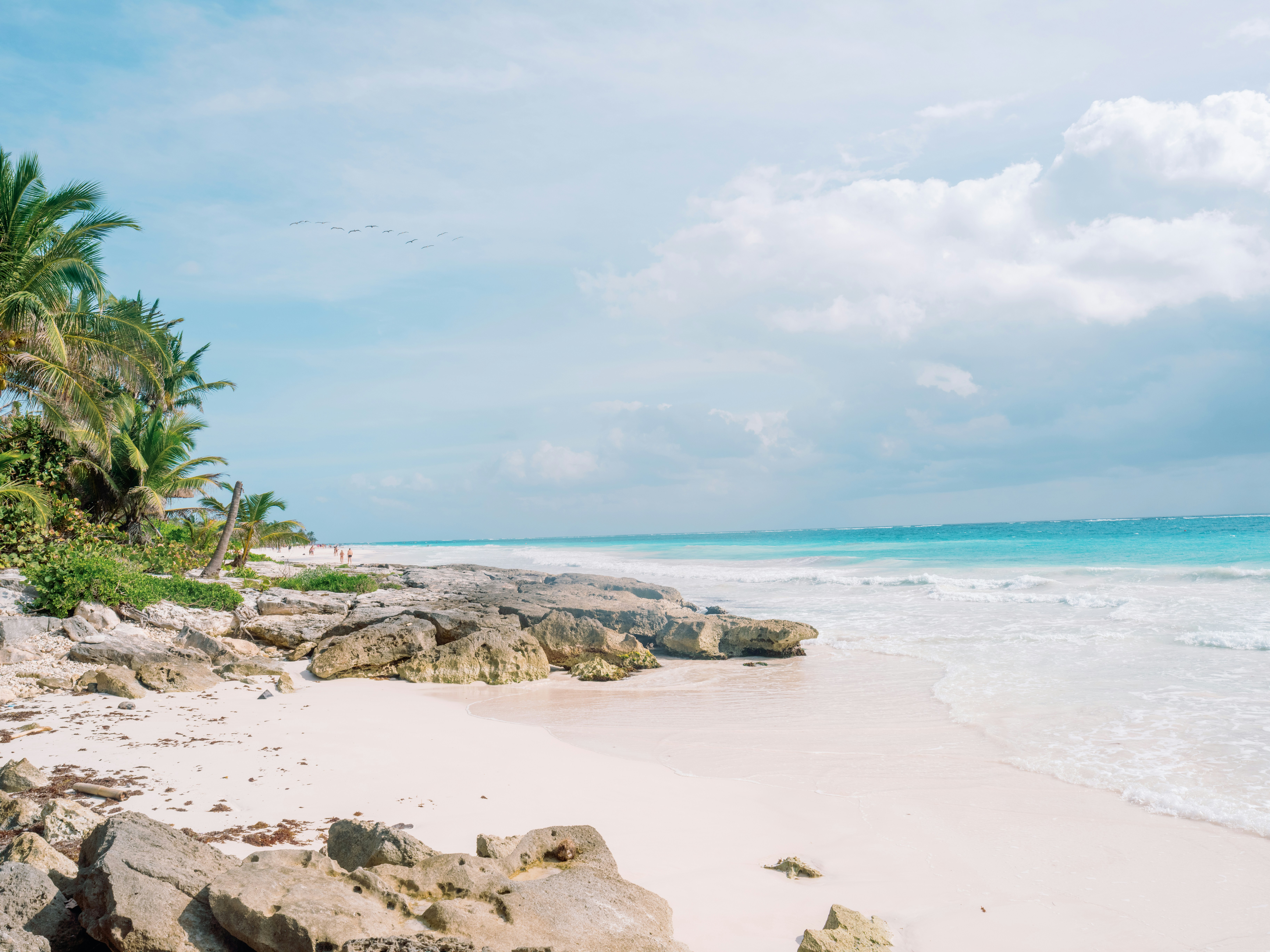 Beautiful beach scene with white sand and blue water. photo – Free ...