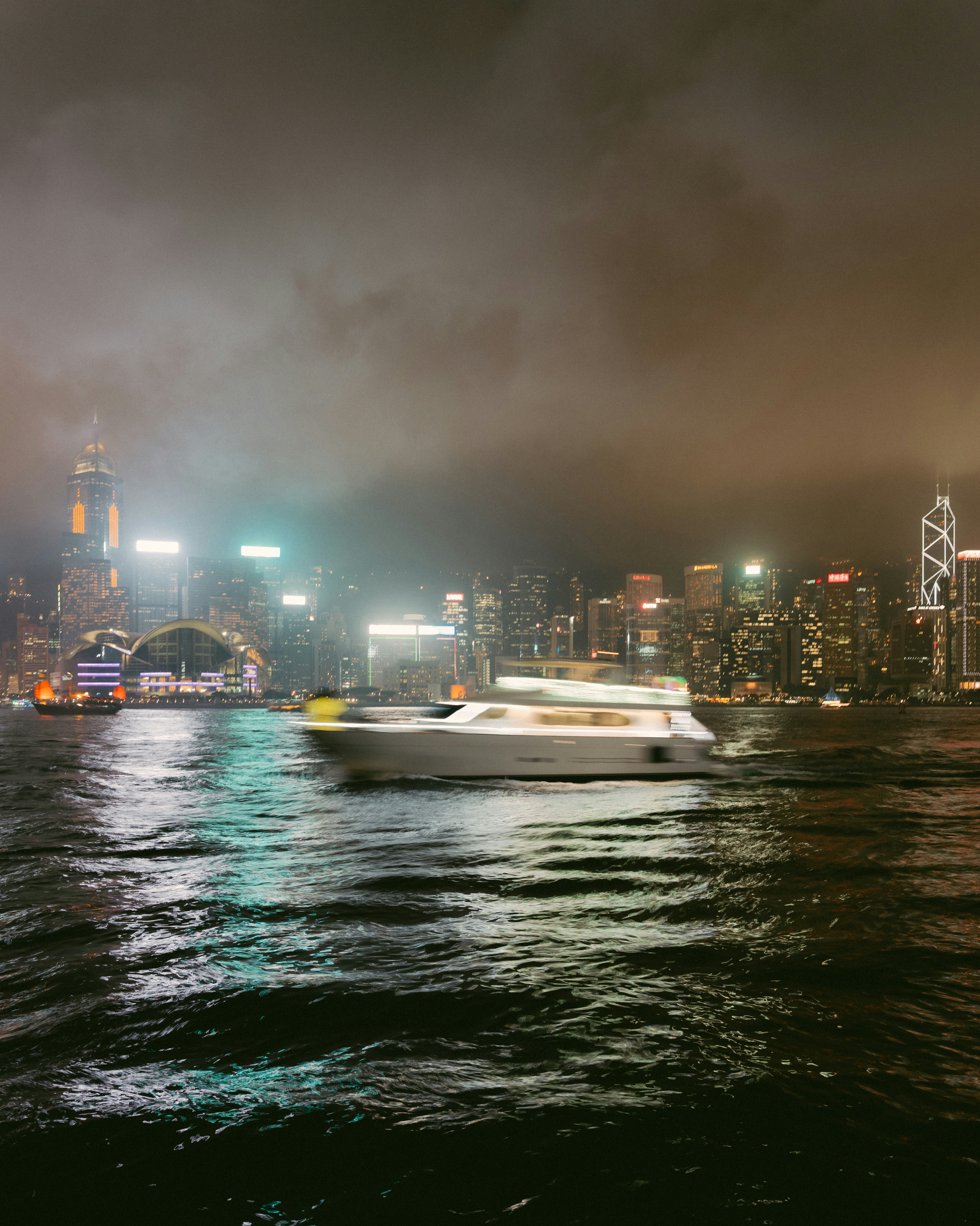 Ethereal Glow Over Urban Waters