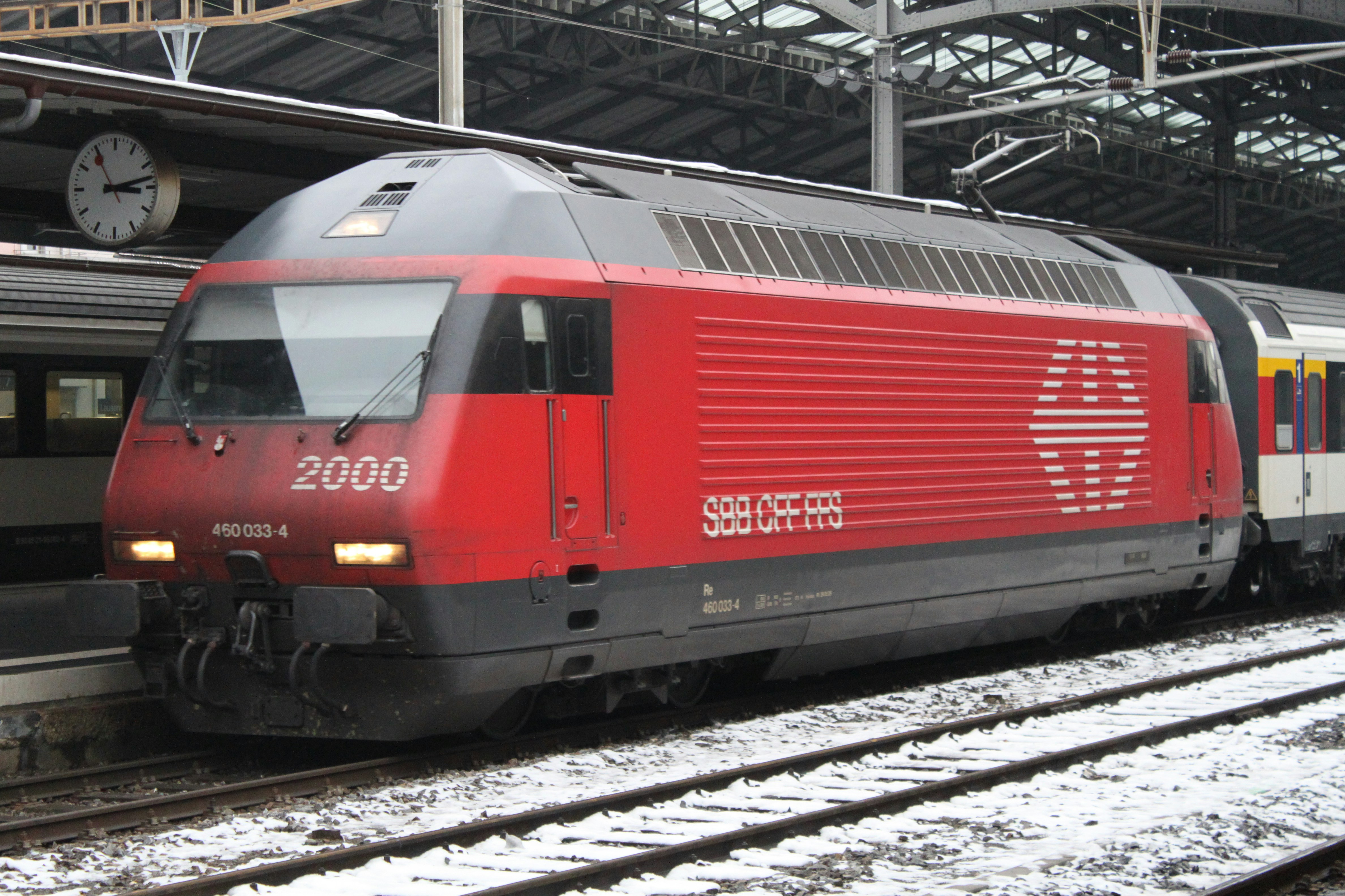 The Heart of the Tracks: A Modern Train in Motion
