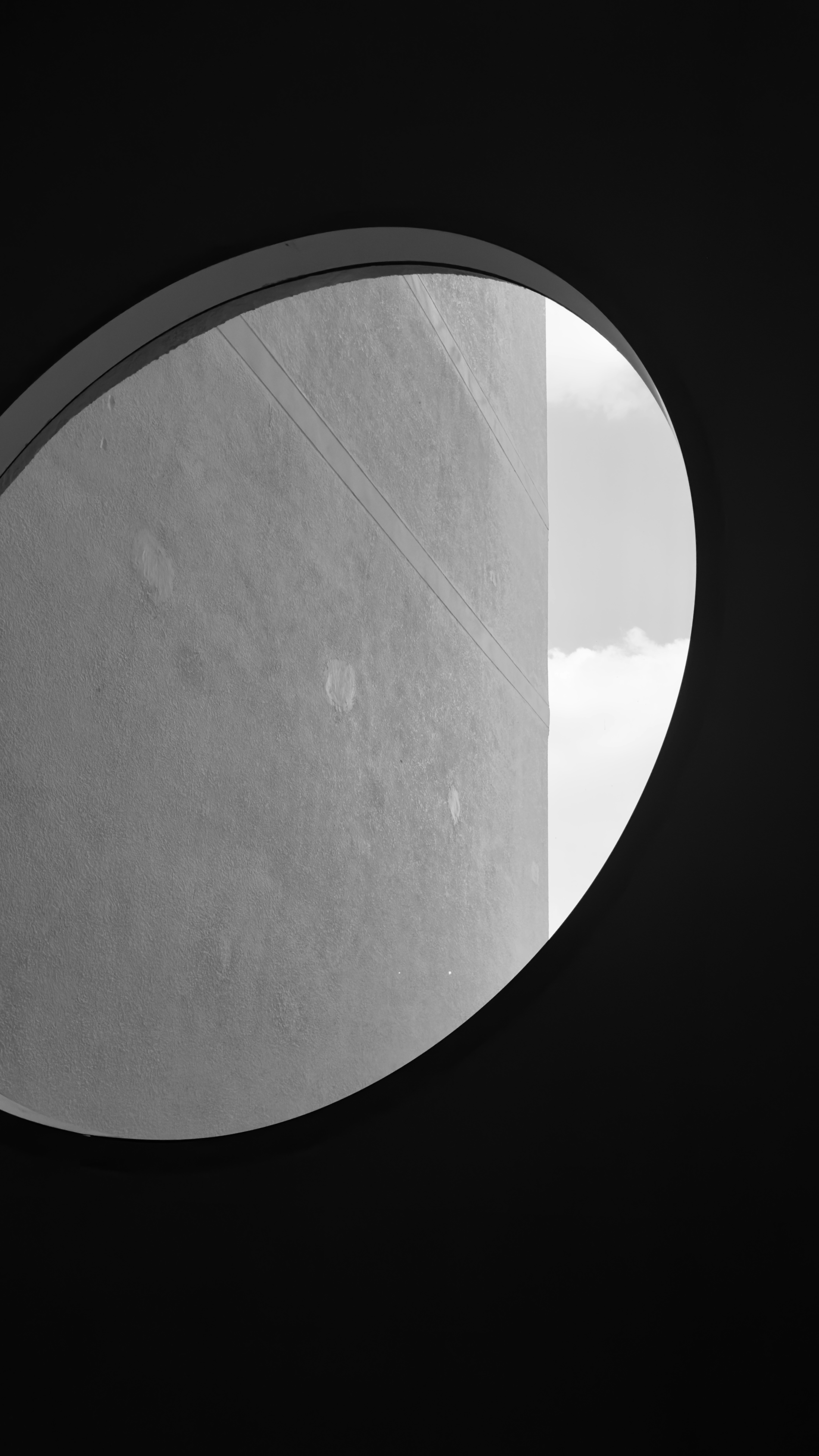 A building is seen through an opaque oval. photo – Free Thailand Image ...