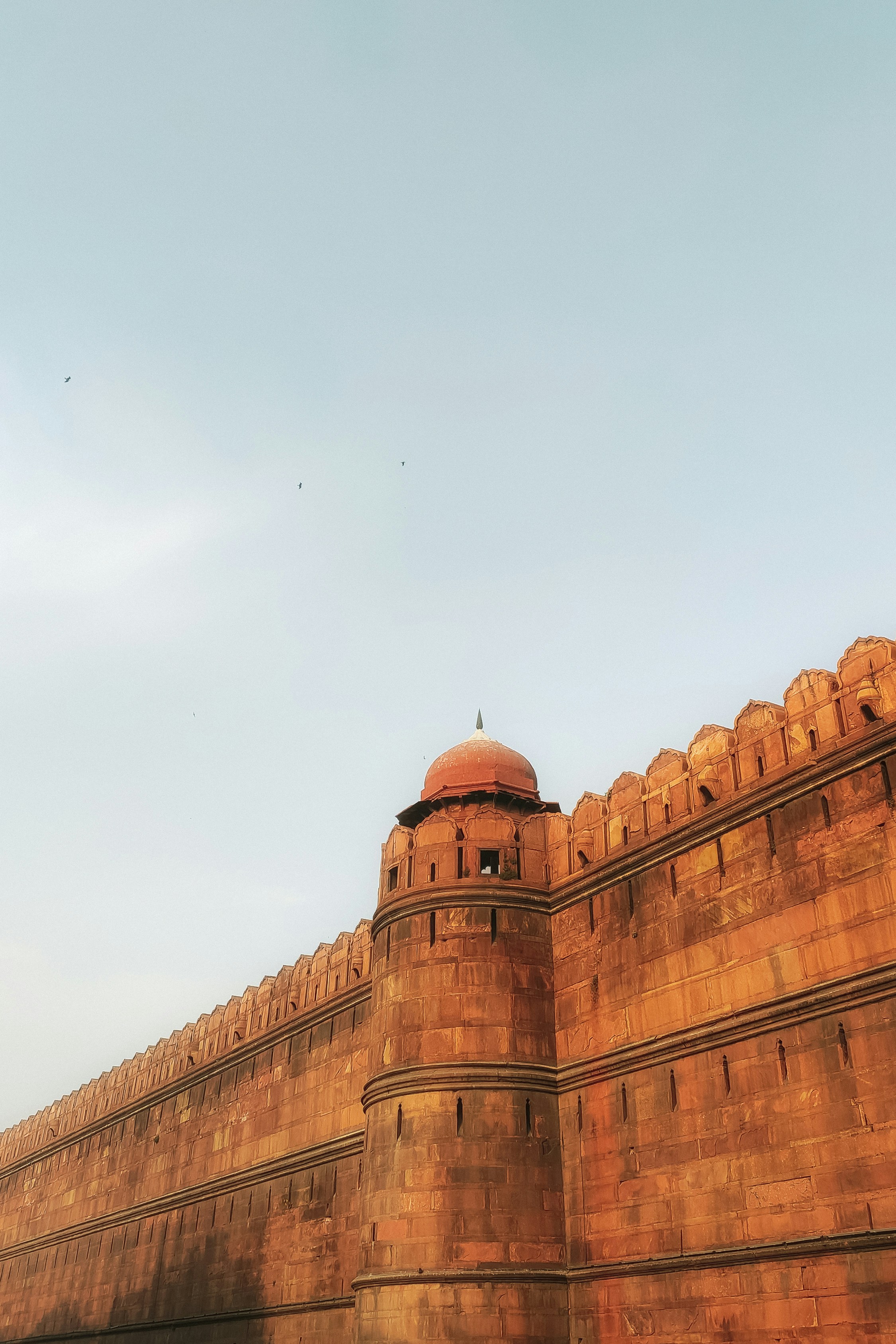 Majestic Red Fort Under the Azure Sky