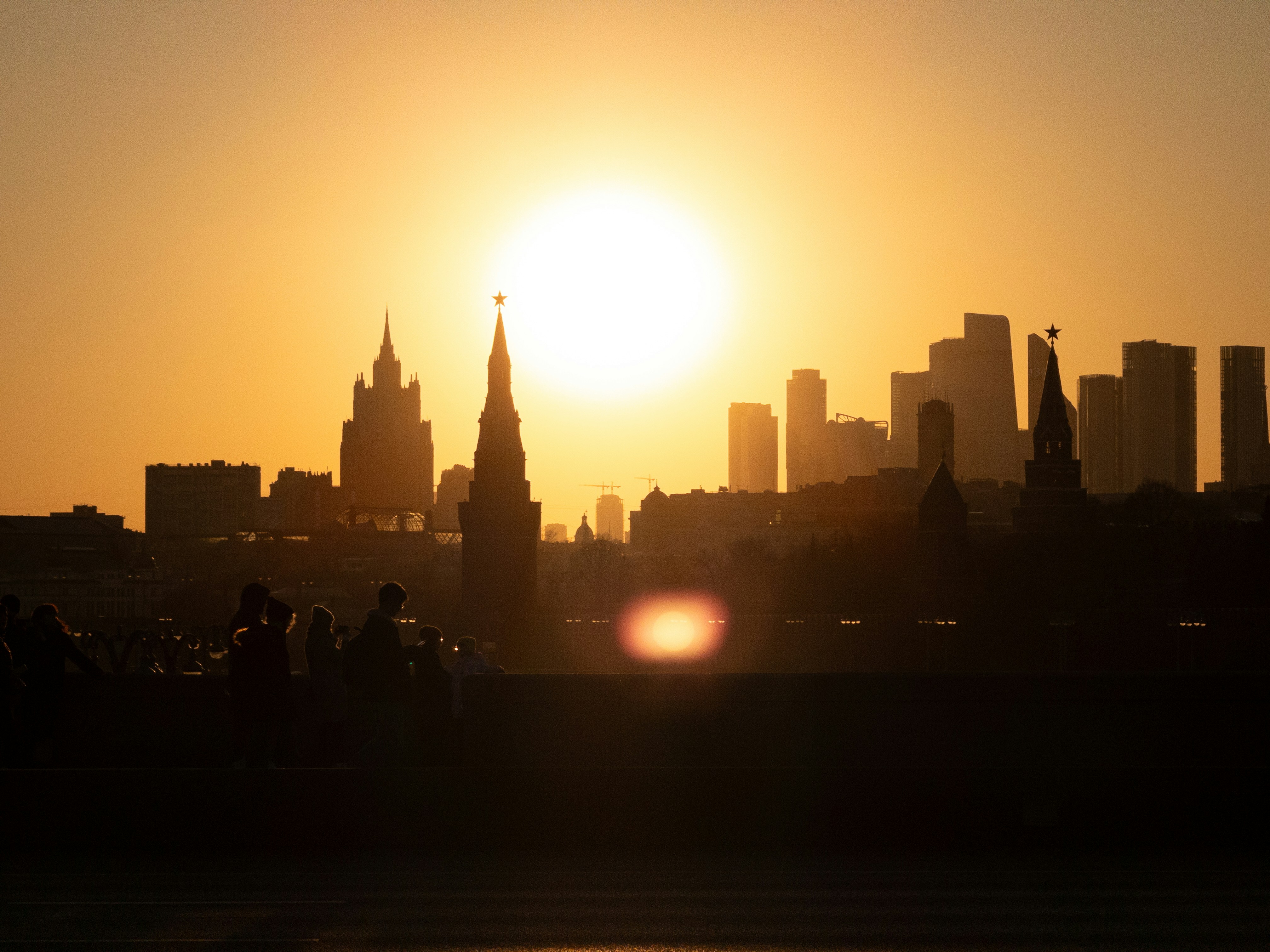 Silhouette Symphony Over Moscow