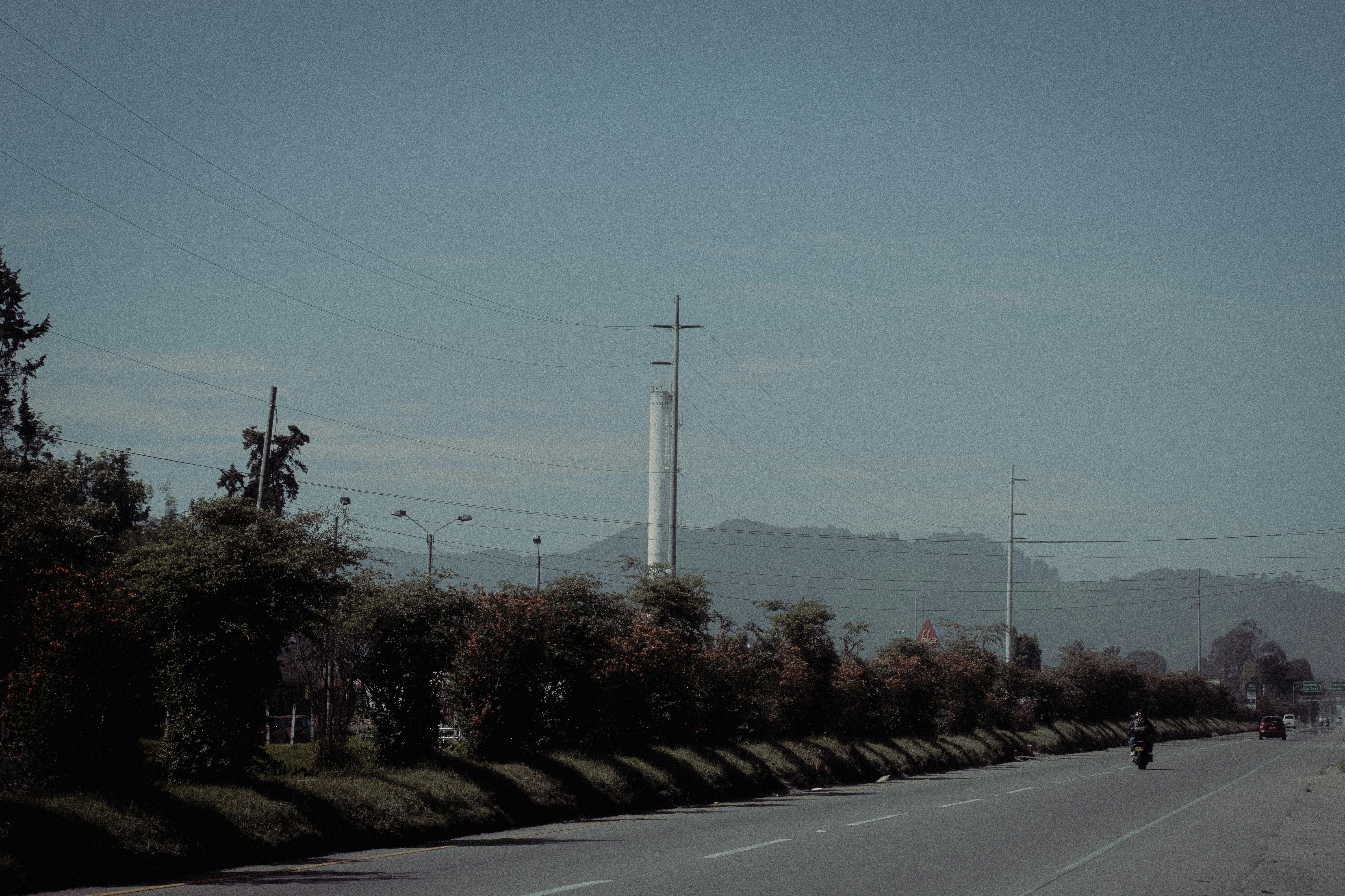 Solitary Journey on a Quiet Highway