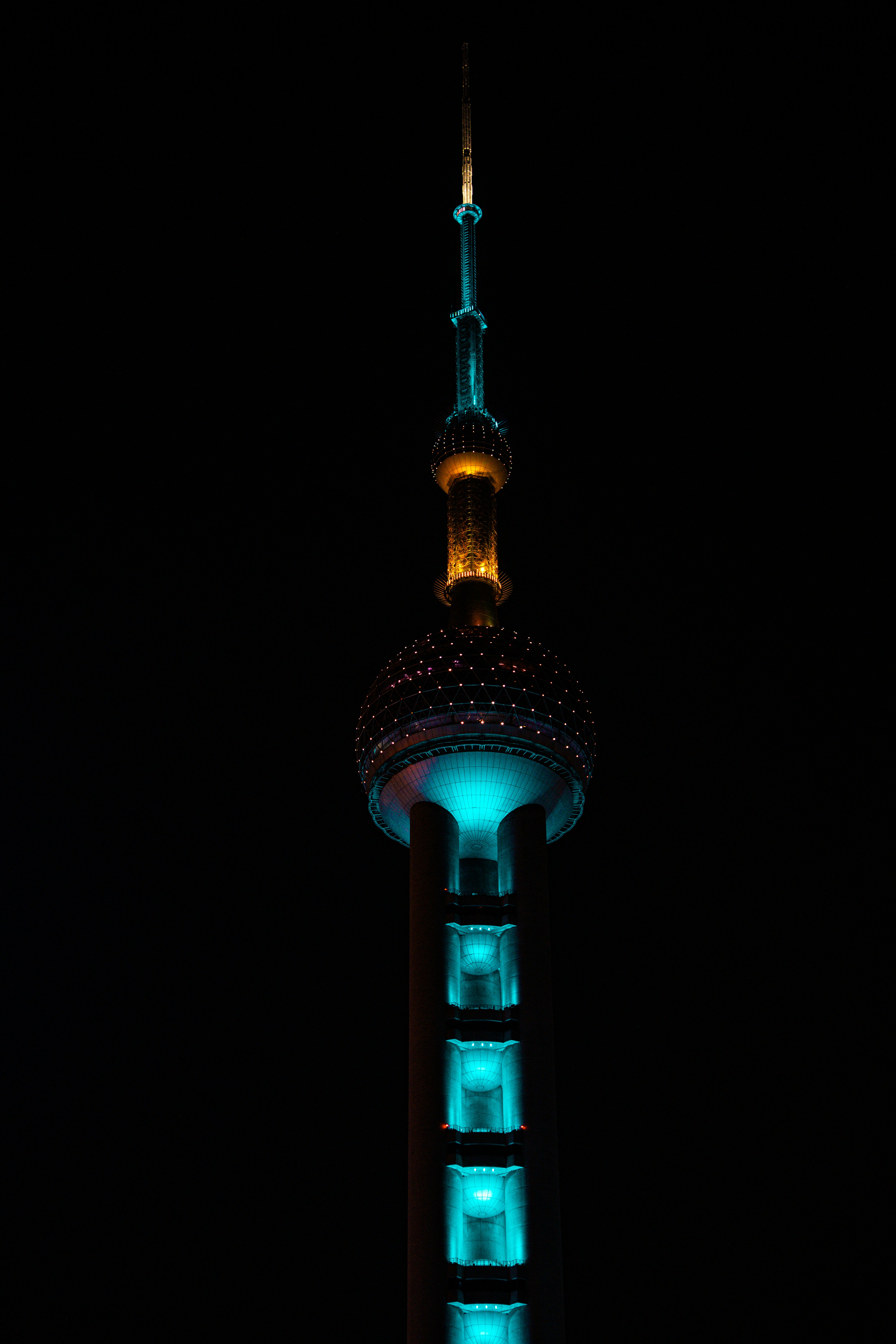 Luminous Tower at Twilight