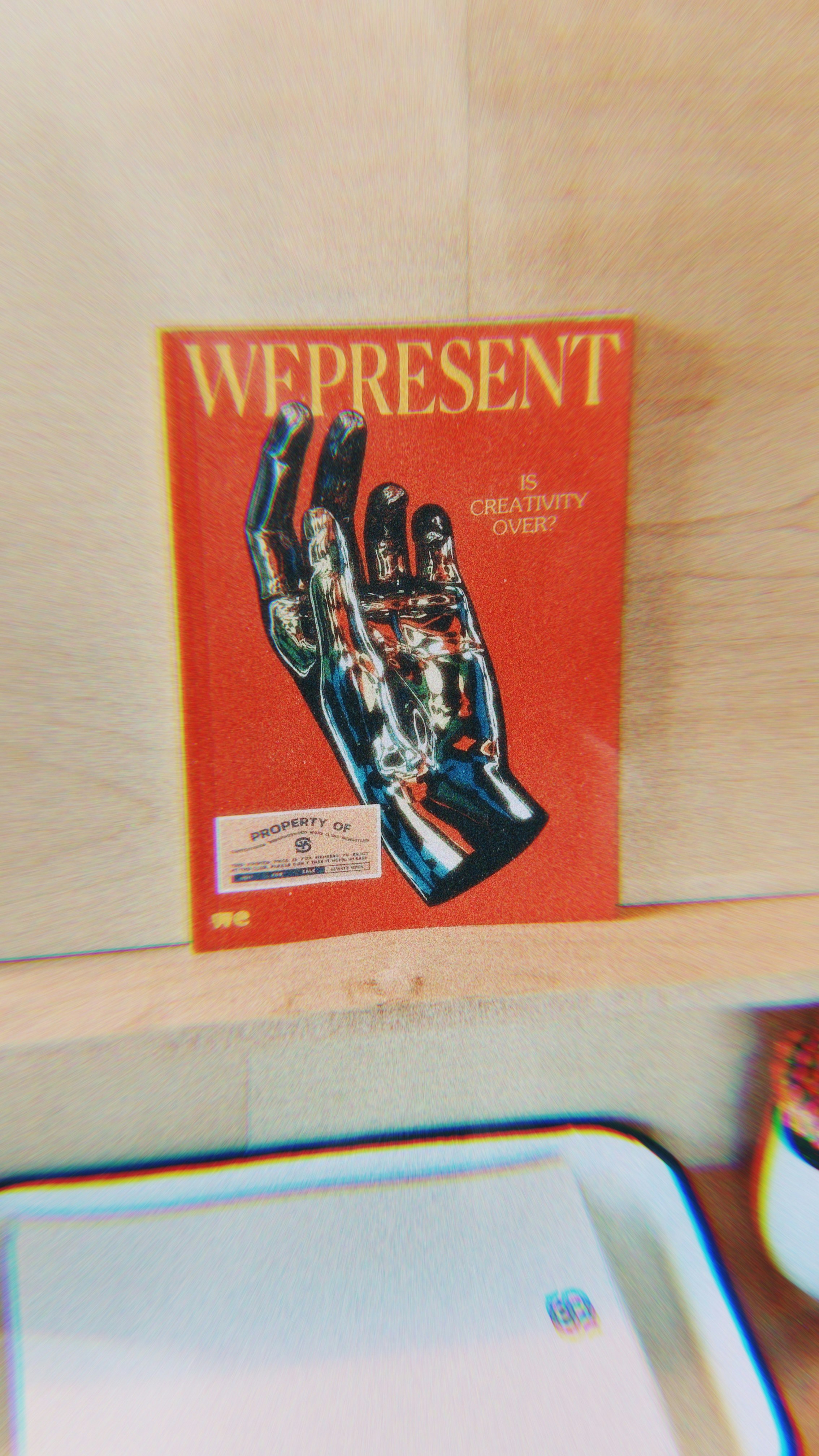 A magazine cover featuring a metallic hand. photo – Free Woman Image on ...