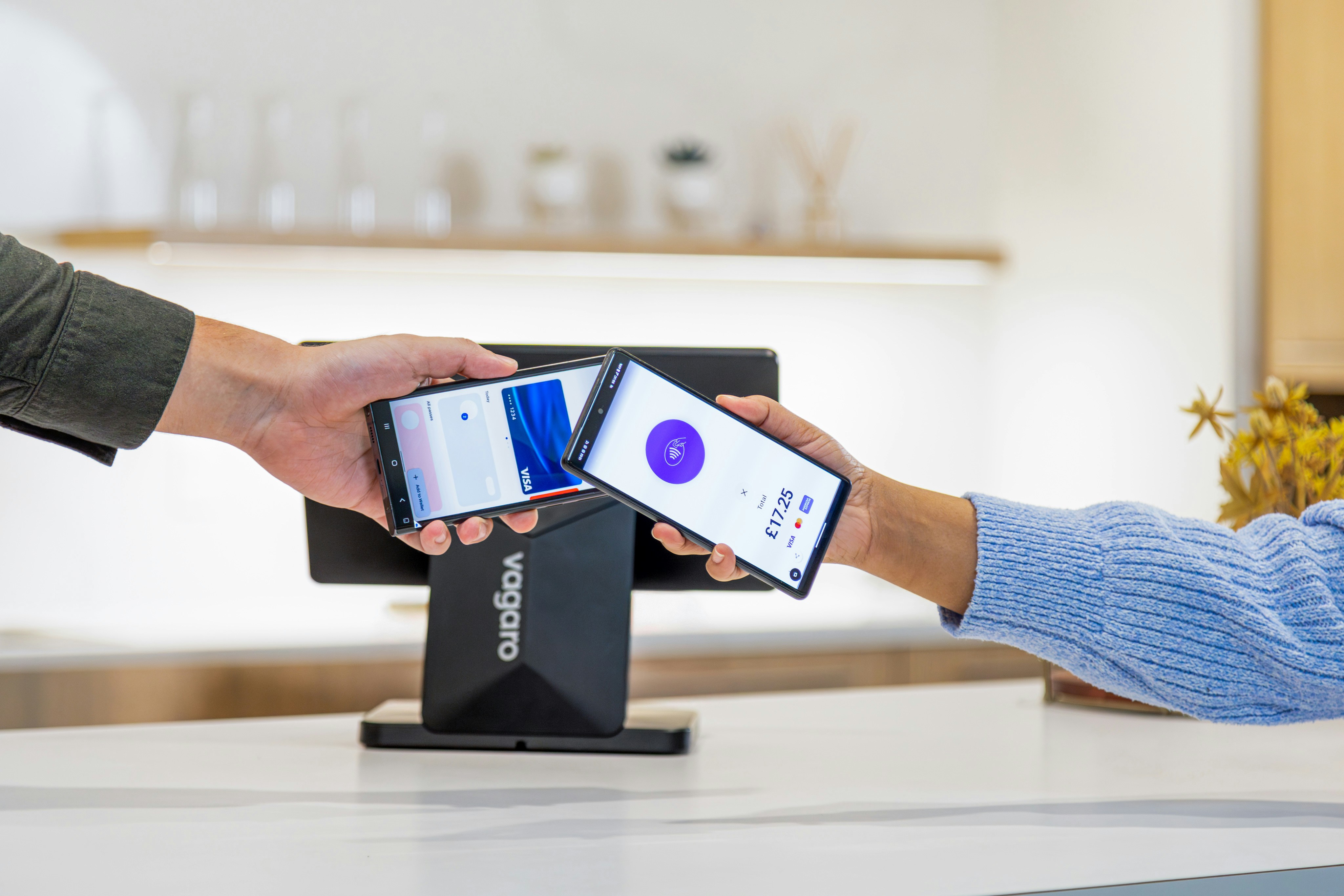 Mobile payment transaction being completed with phone. photo – Free ...