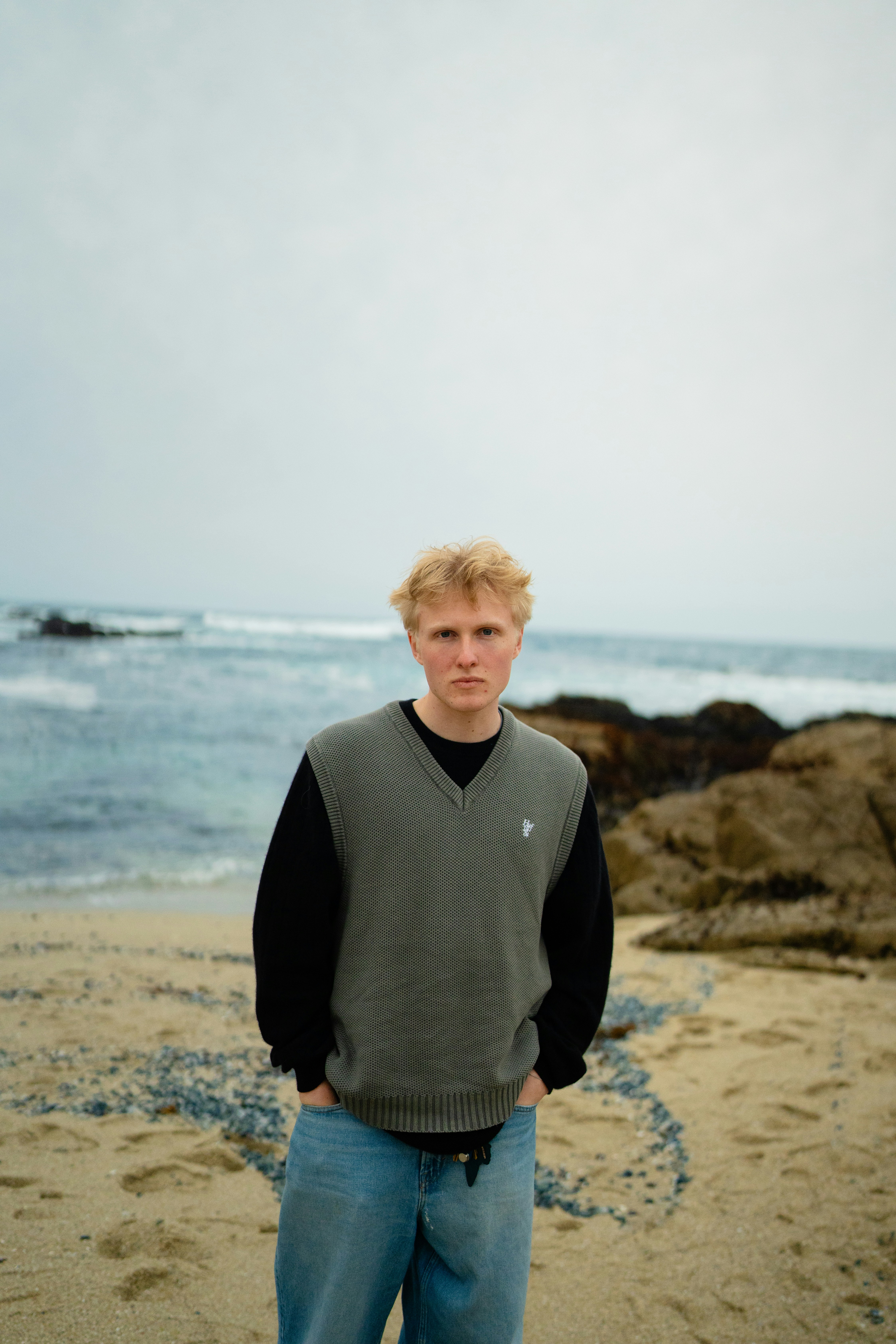 Contemplation by the Ocean