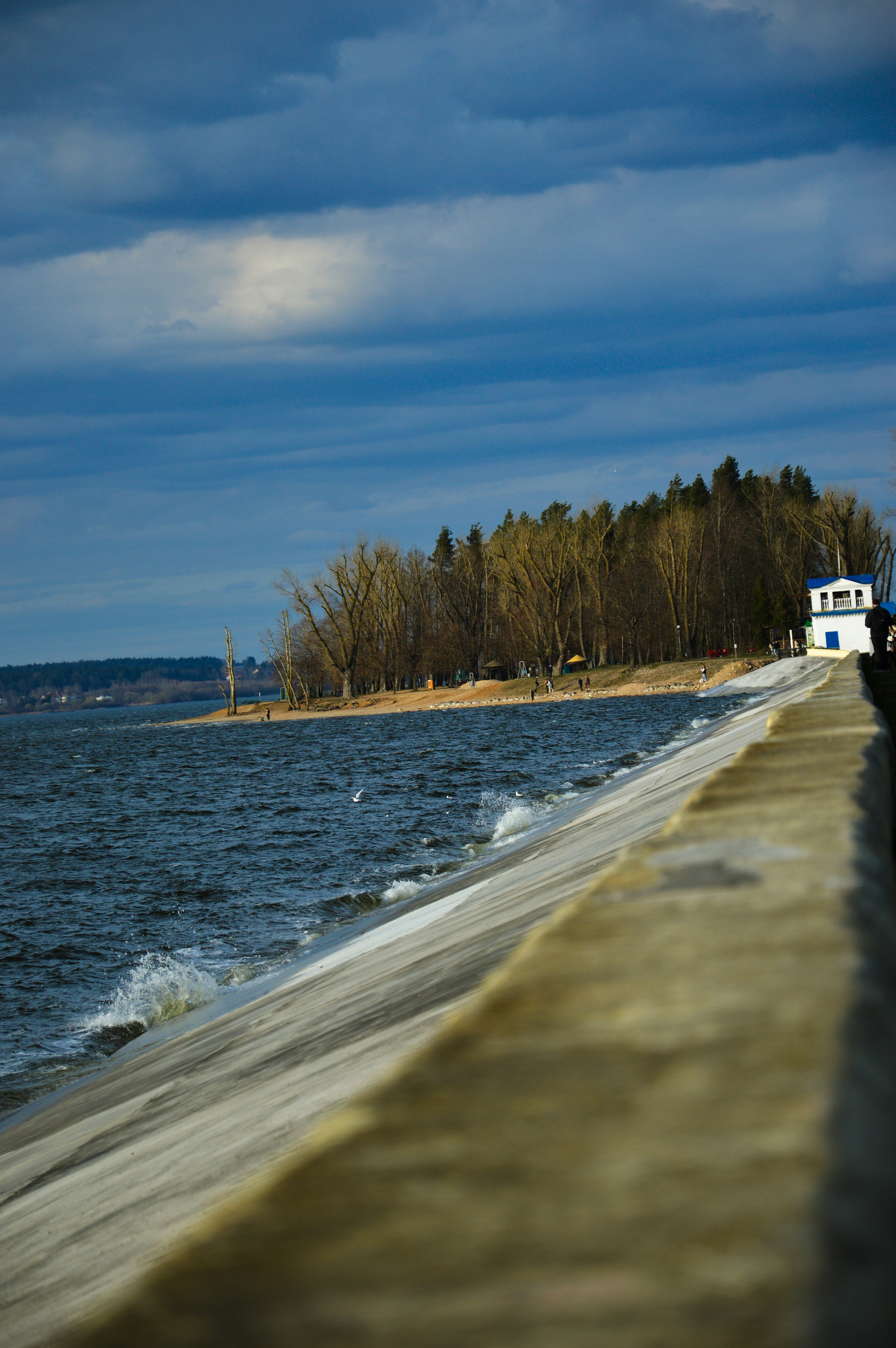 A Quiet Promenade Along the Sea Wall