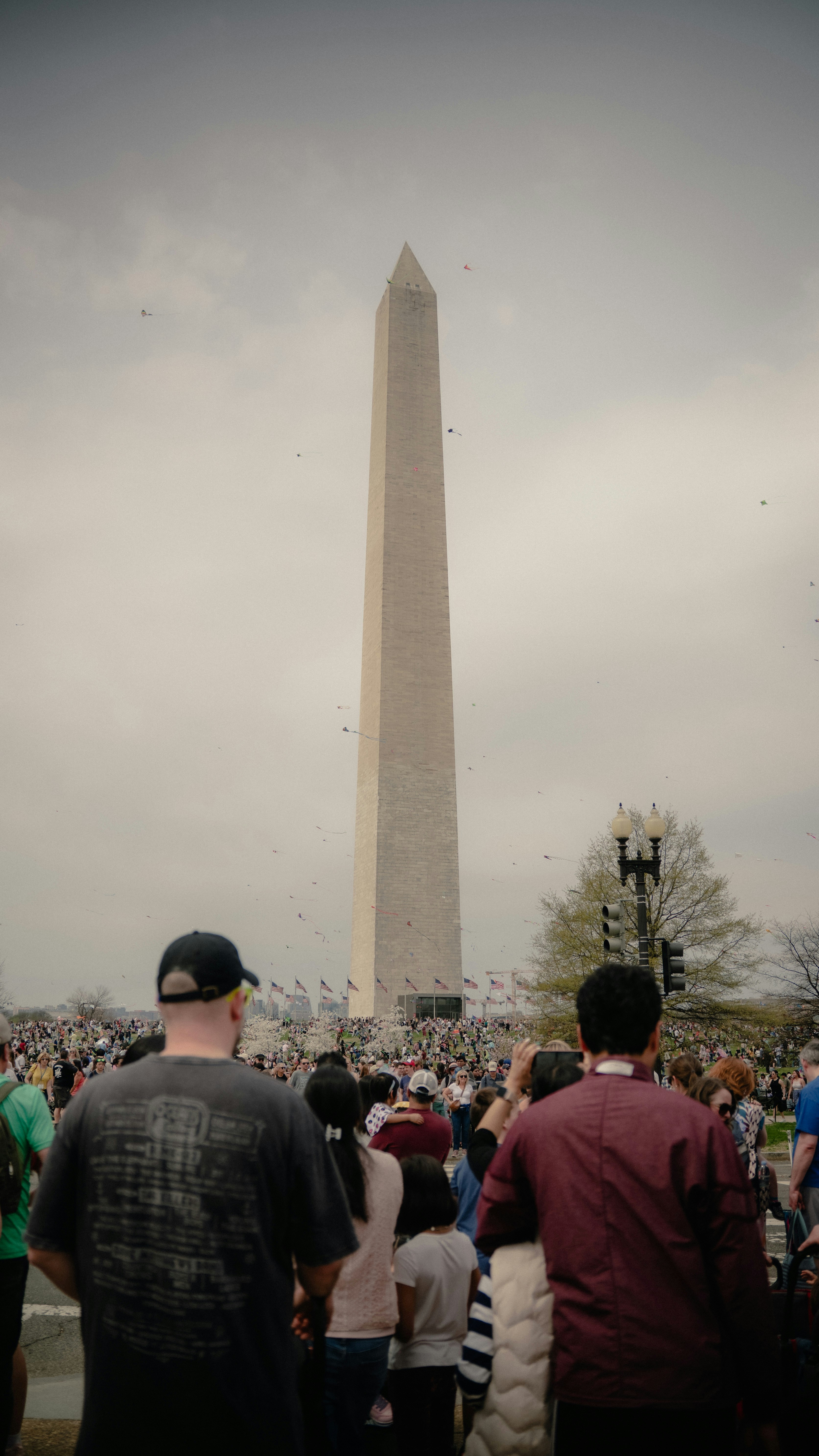 Monumental Gathering Under Overcast Skies