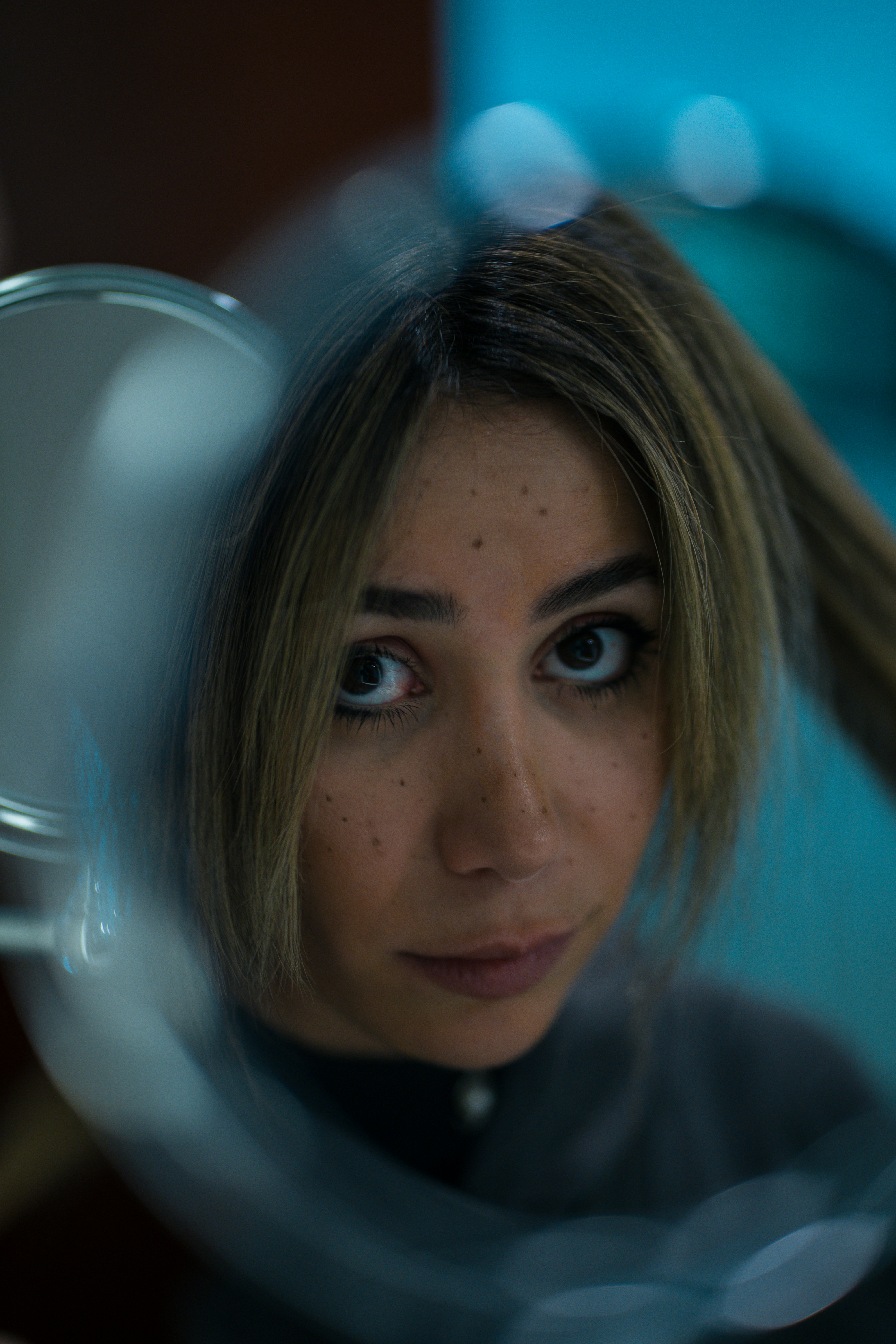 Through the Mirror: A Quiet Gaze