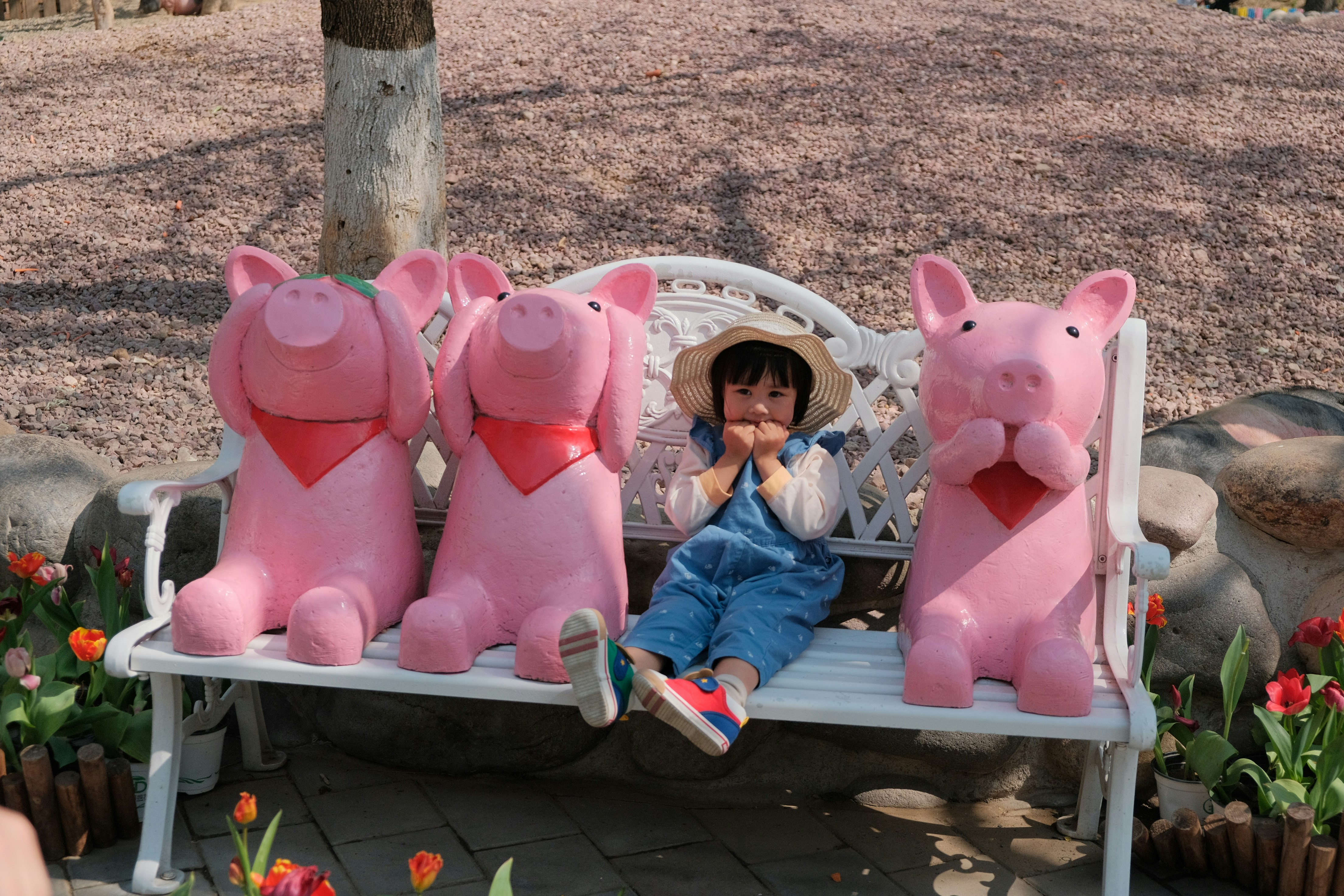 Whimsical Bench Companions