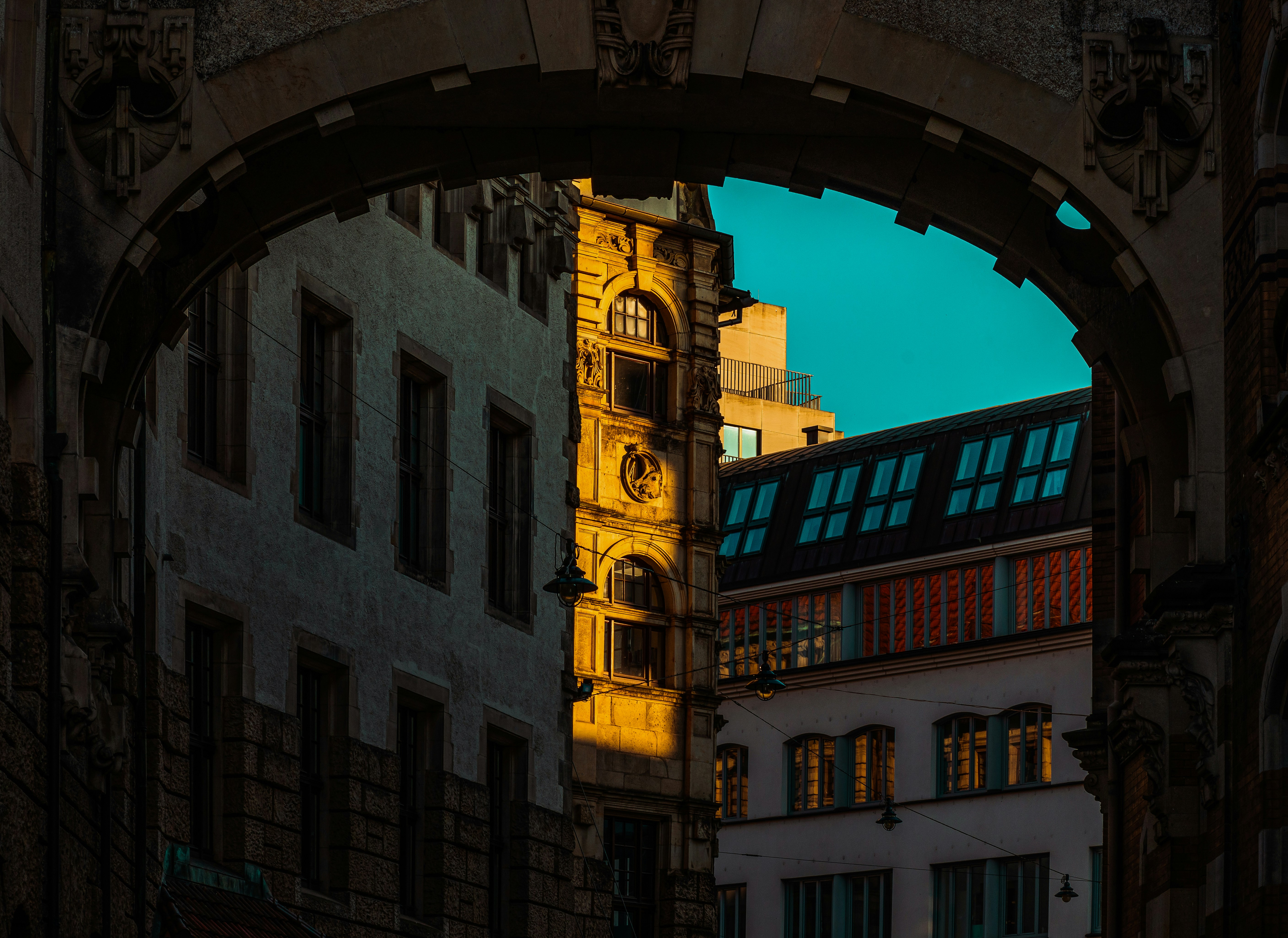 Golden Hour Through the Archway
