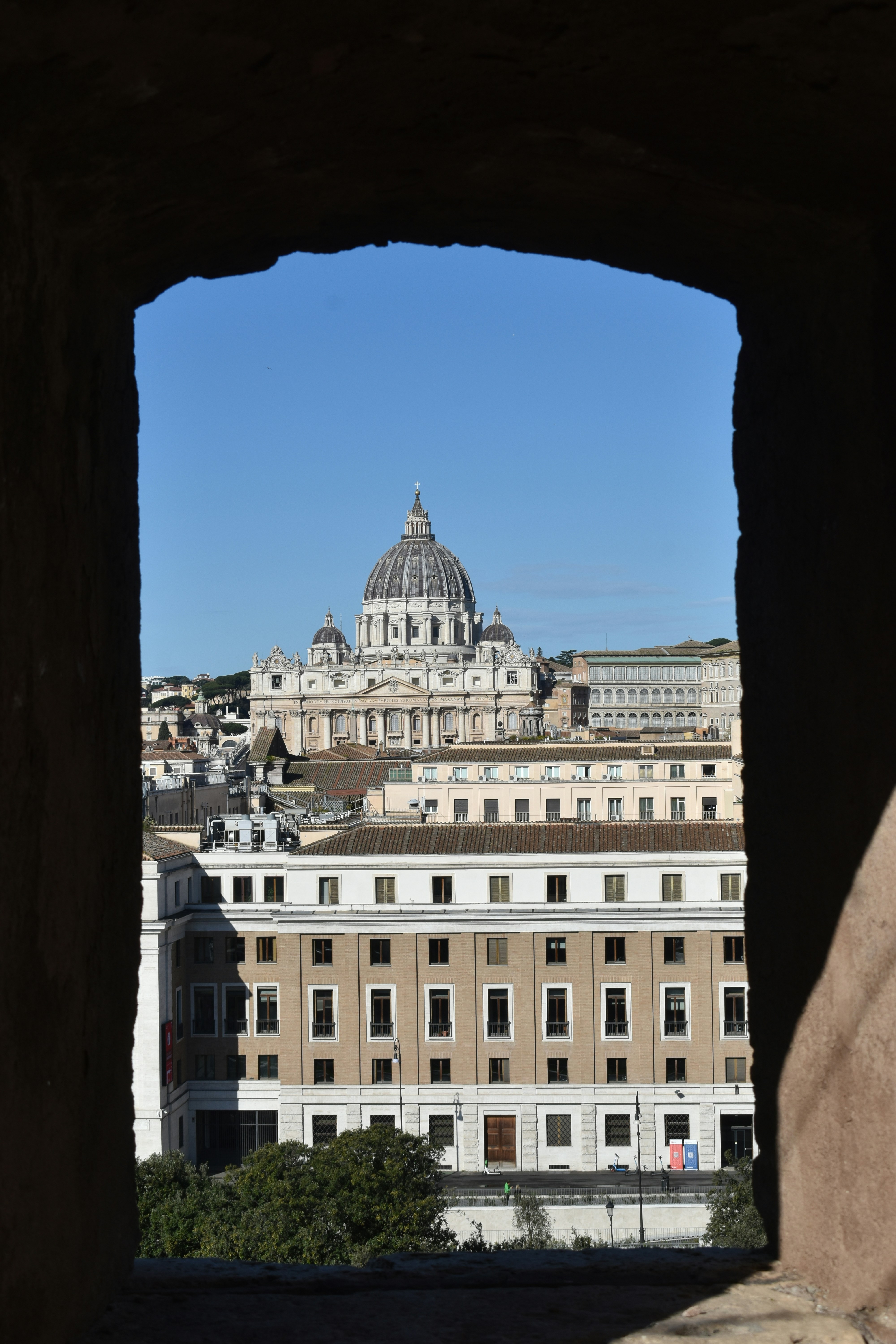 Dome in Frame: Rome's Light Through an Ancient Window