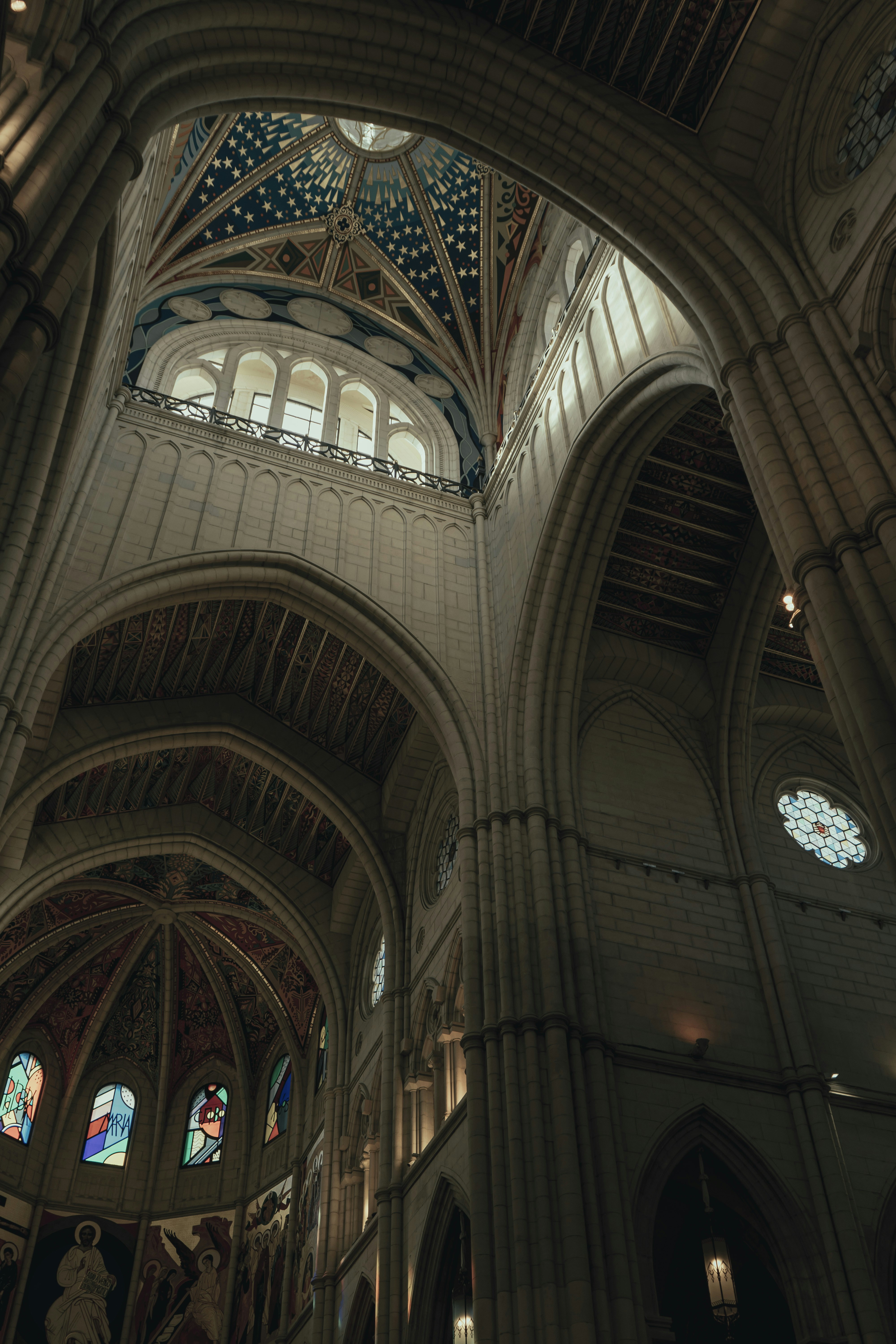Vaulted Grandeur: A Cathedral's Skyward Gaze
