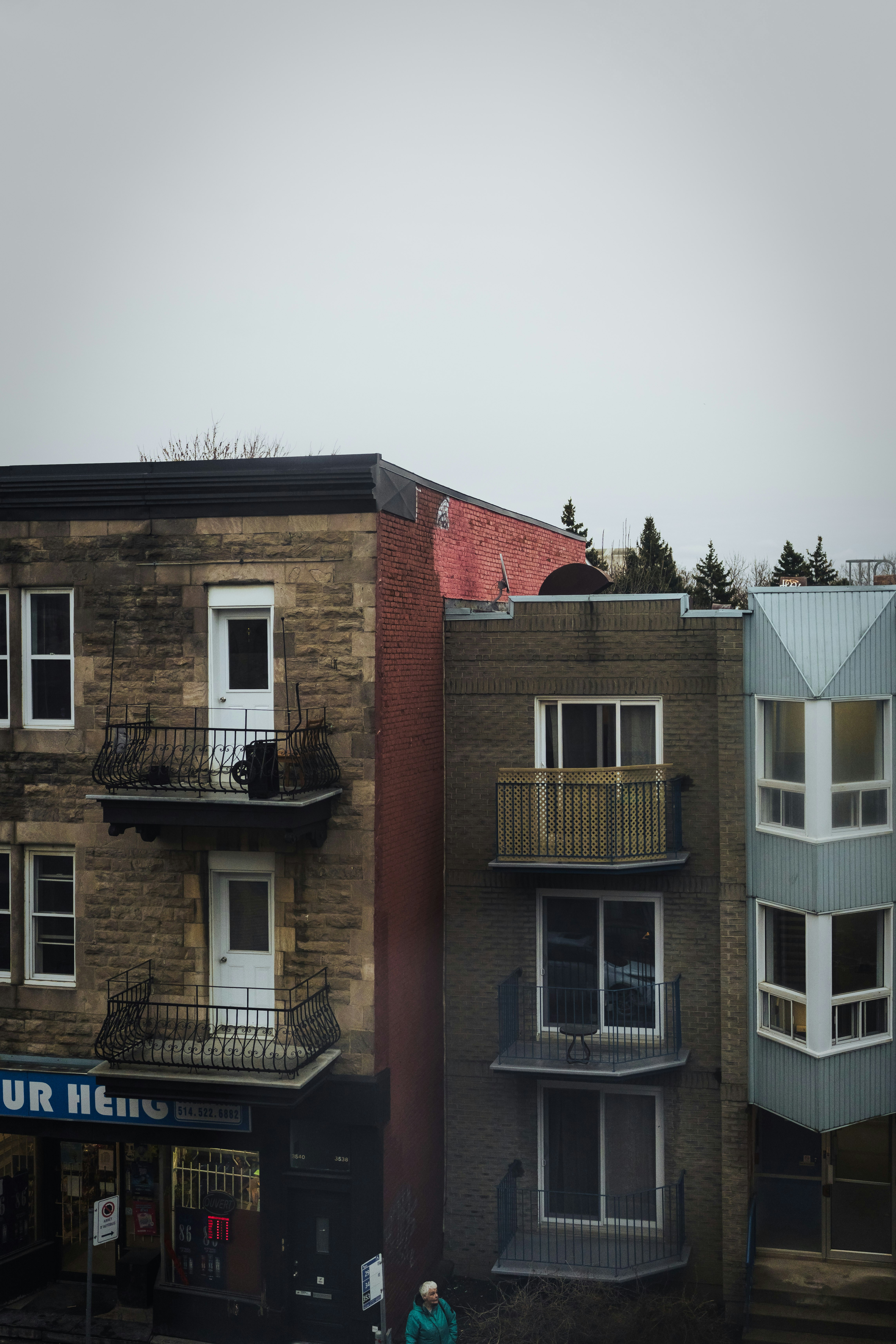 Balcony Echoes Along a Quiet Urban Façade