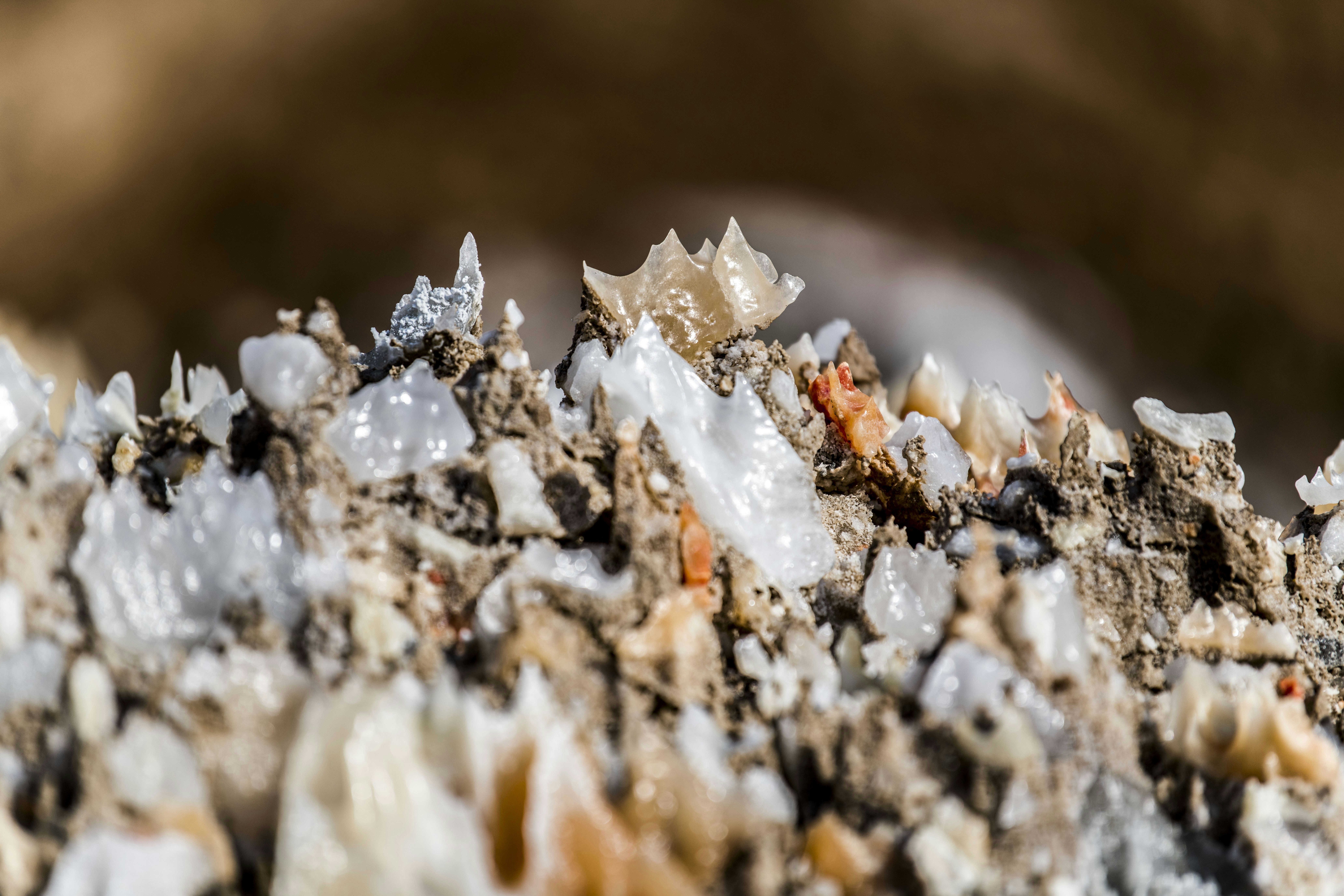 Crystals and rocks are clustered together. photo – Free Rock salt Image ...