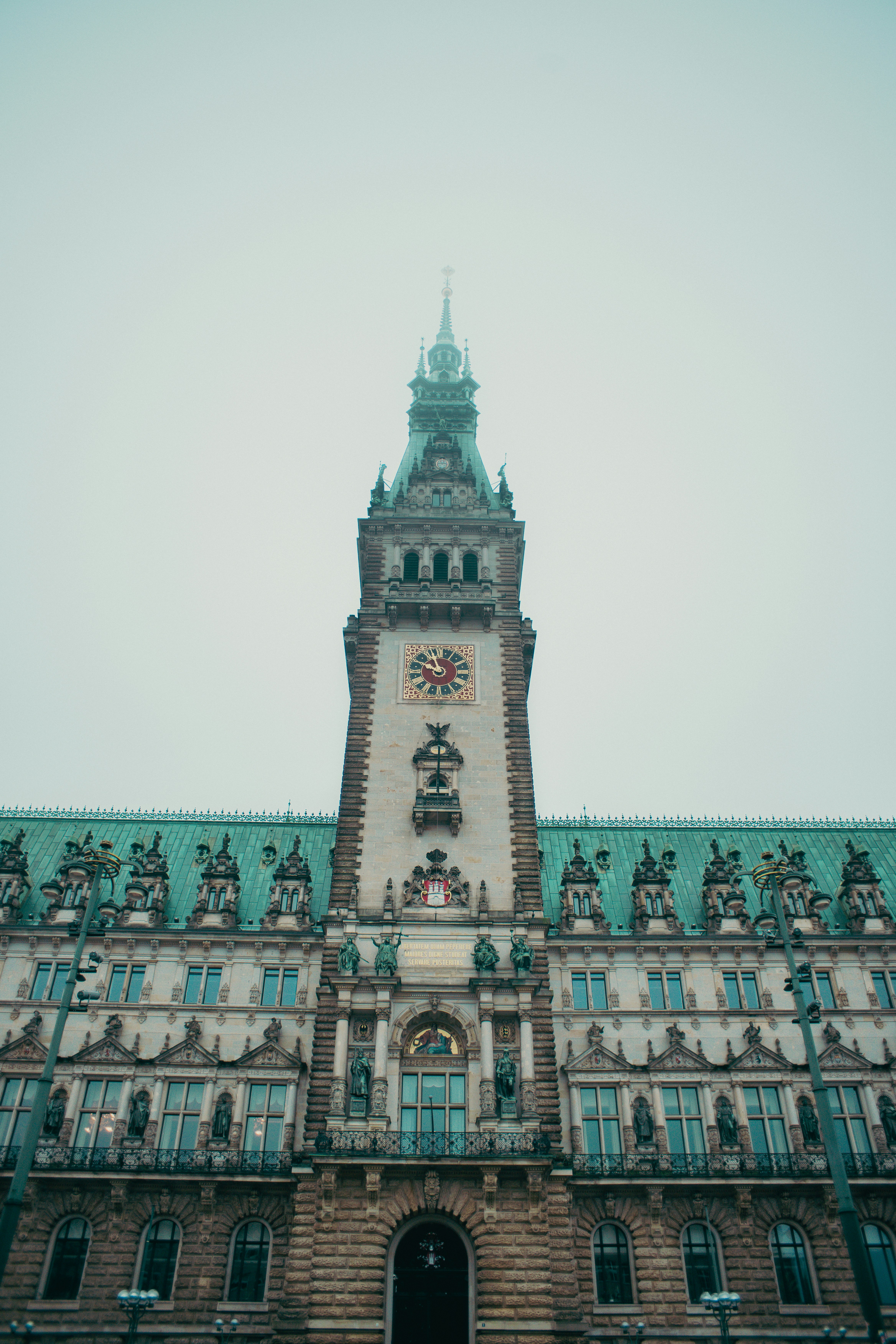 The Hamburg townhall on a foggy saturday...