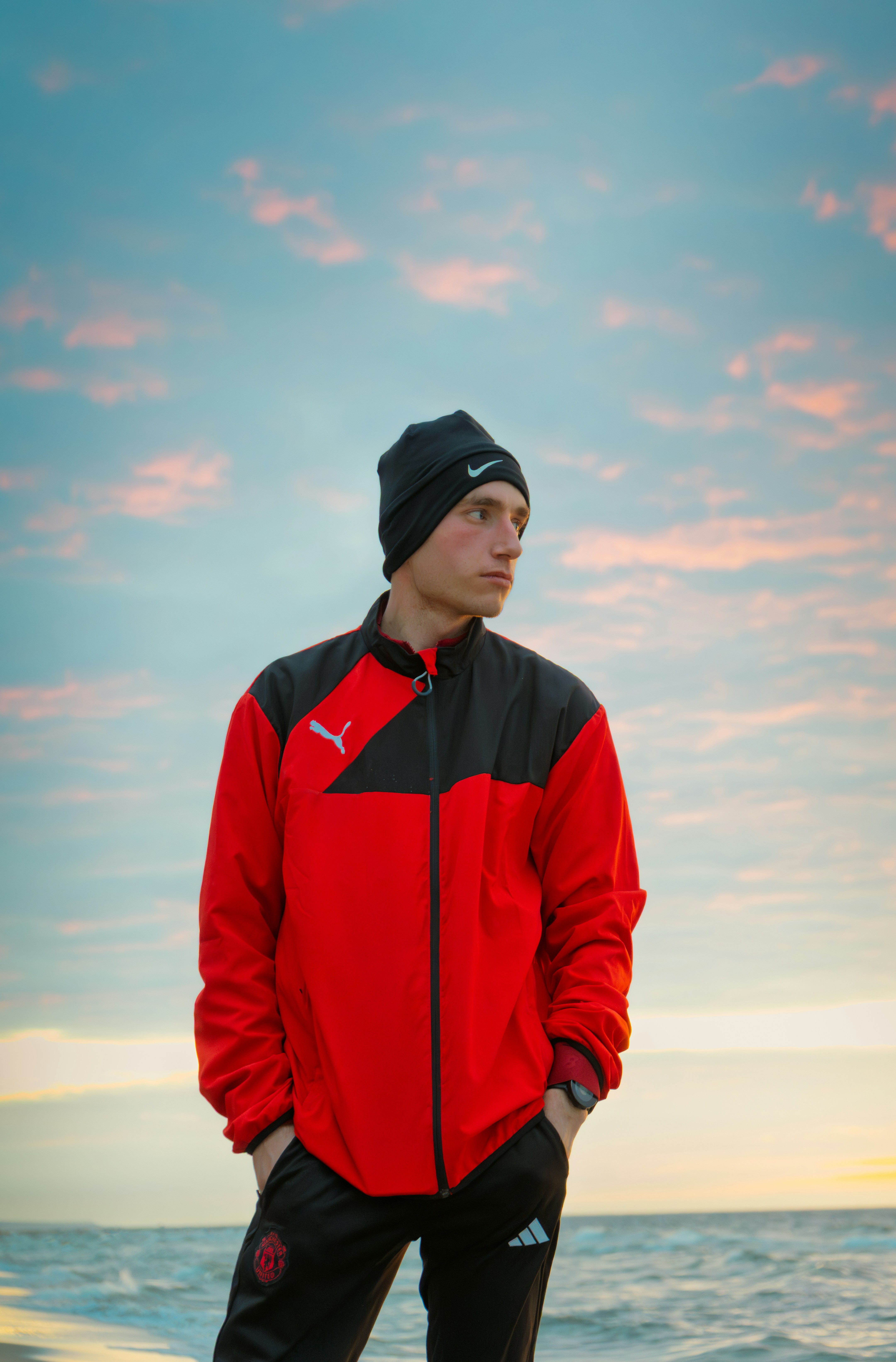 Marathon Contemplation at Coastal Dawn