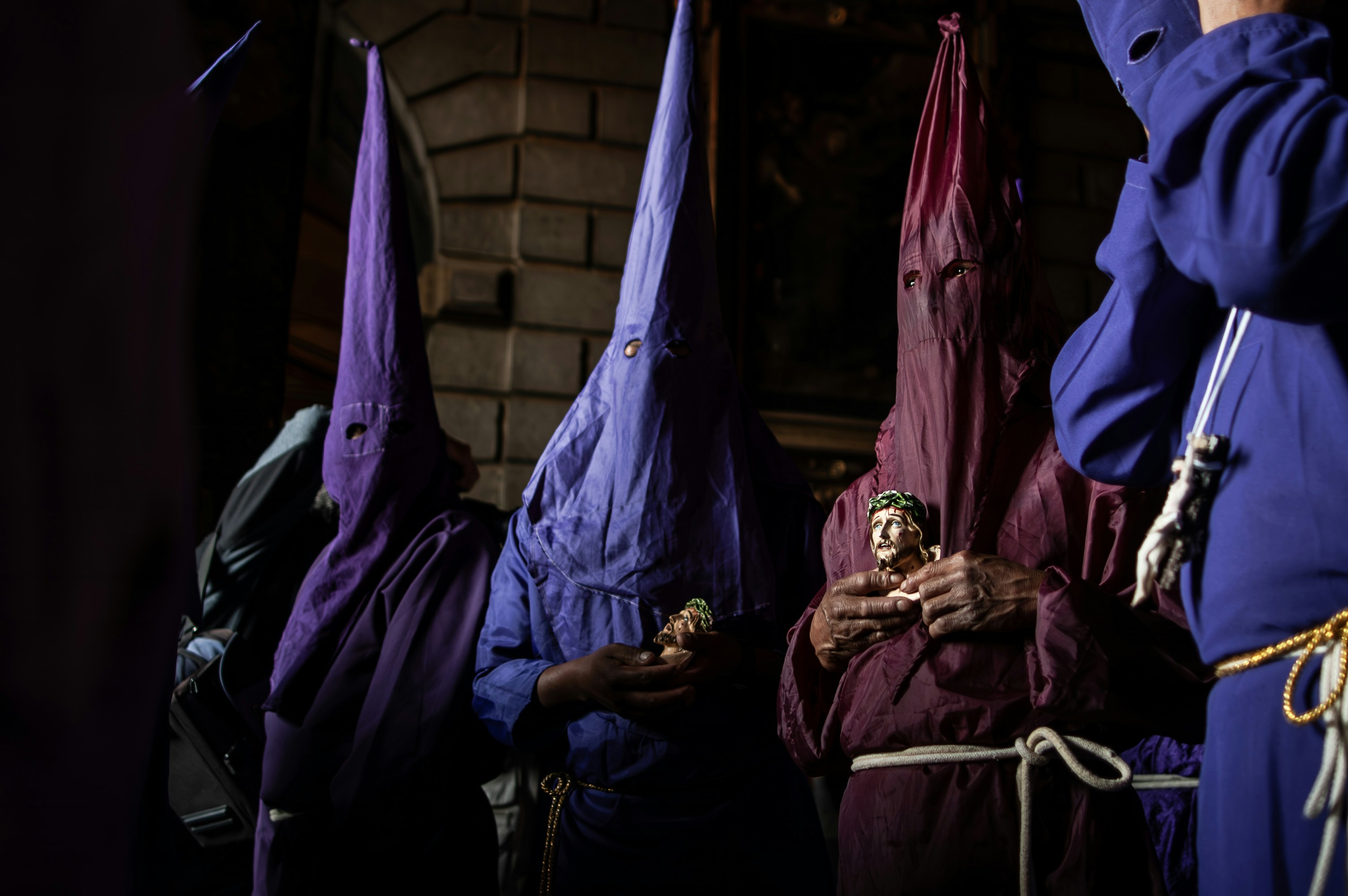 Relic Row: A Central Gesture Amid Colorful Hoods